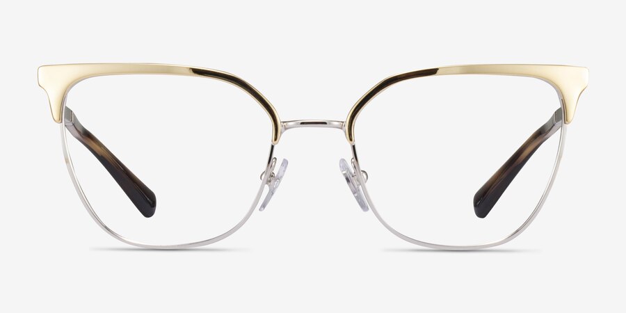 Vogue Eyewear VO4249 - Cat Eye Gold Silver Frame Glasses For Women ...