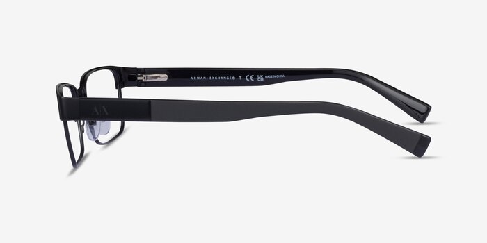 Armani Exchange AX1017 - Rectangle Shiny Black Frame Eyeglasses ...