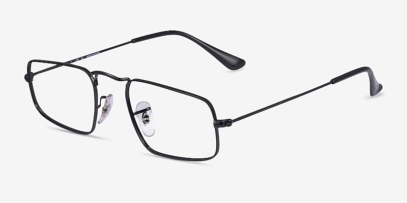 Ray Ban Rb3957v Julie Rectangle Shiny Black Frame Eyeglasses Eyebuydirect Canada