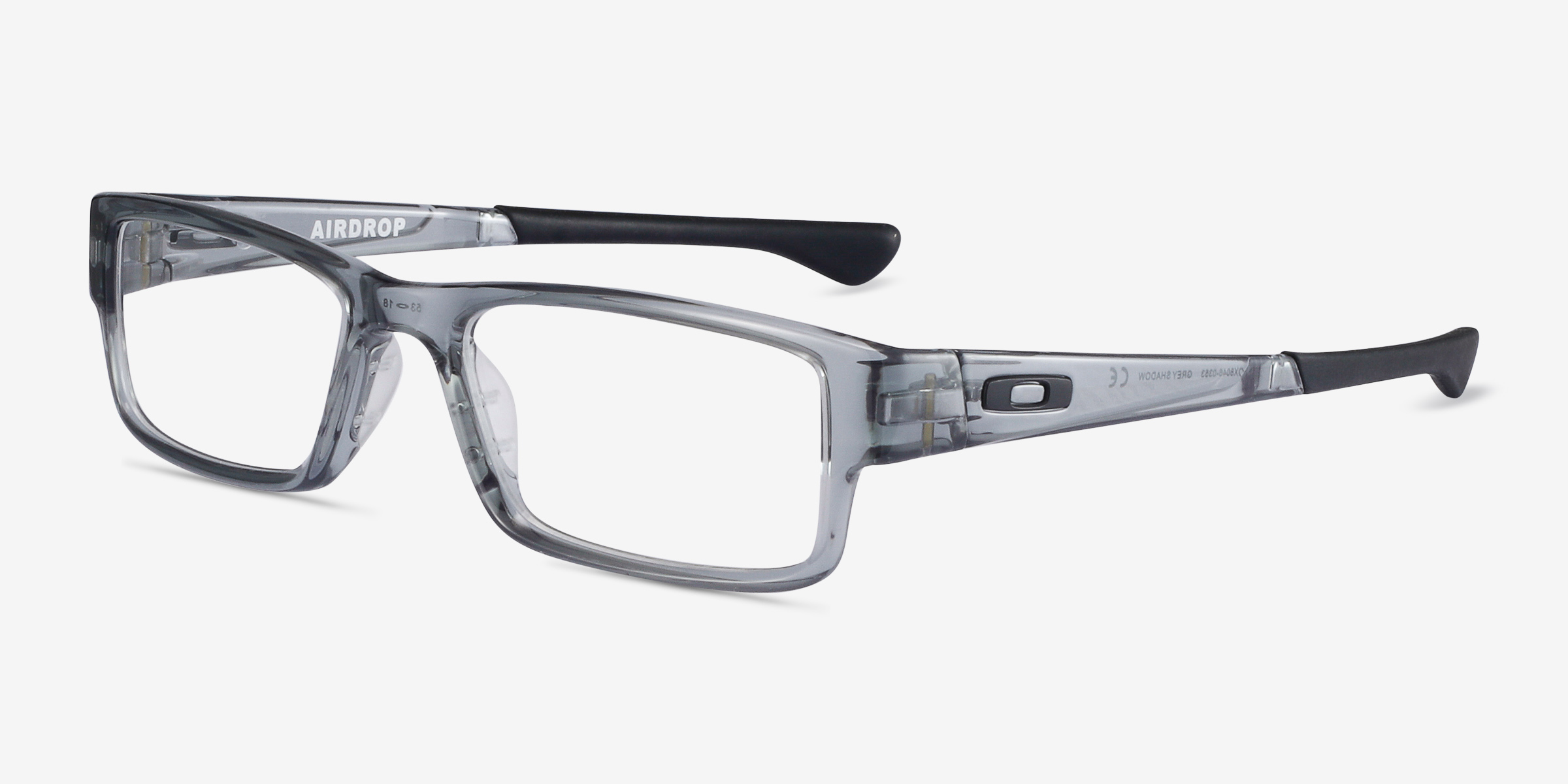 Oakley Airdrop - Rectangle Gray Shadow Frame Glasses For Women ...