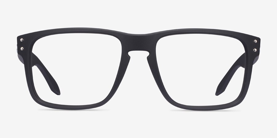 Oakley Holbrook Rx - Rectangle Satin Black Frame Glasses For Men ...