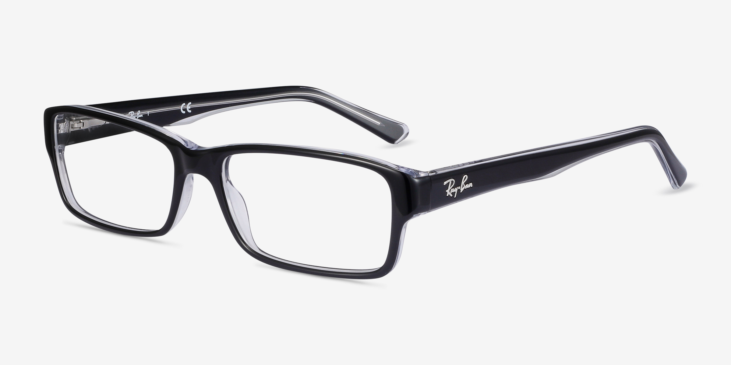 Ray-Ban RB5169 - Rectangle Black Frame Eyeglasses | Eyebuydirect Canada