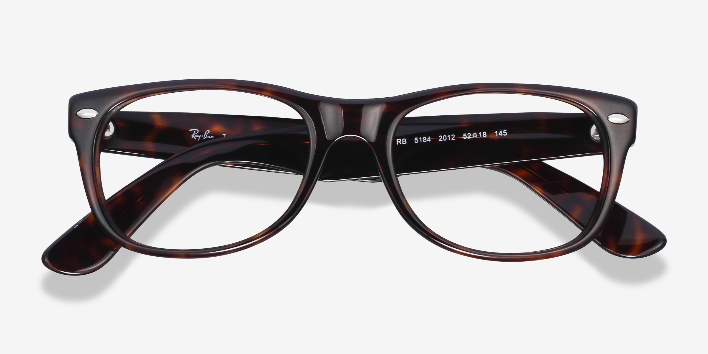 Ray-Ban RB5184 Wayfarer - Square Tortoise Frame Eyeglasses ...