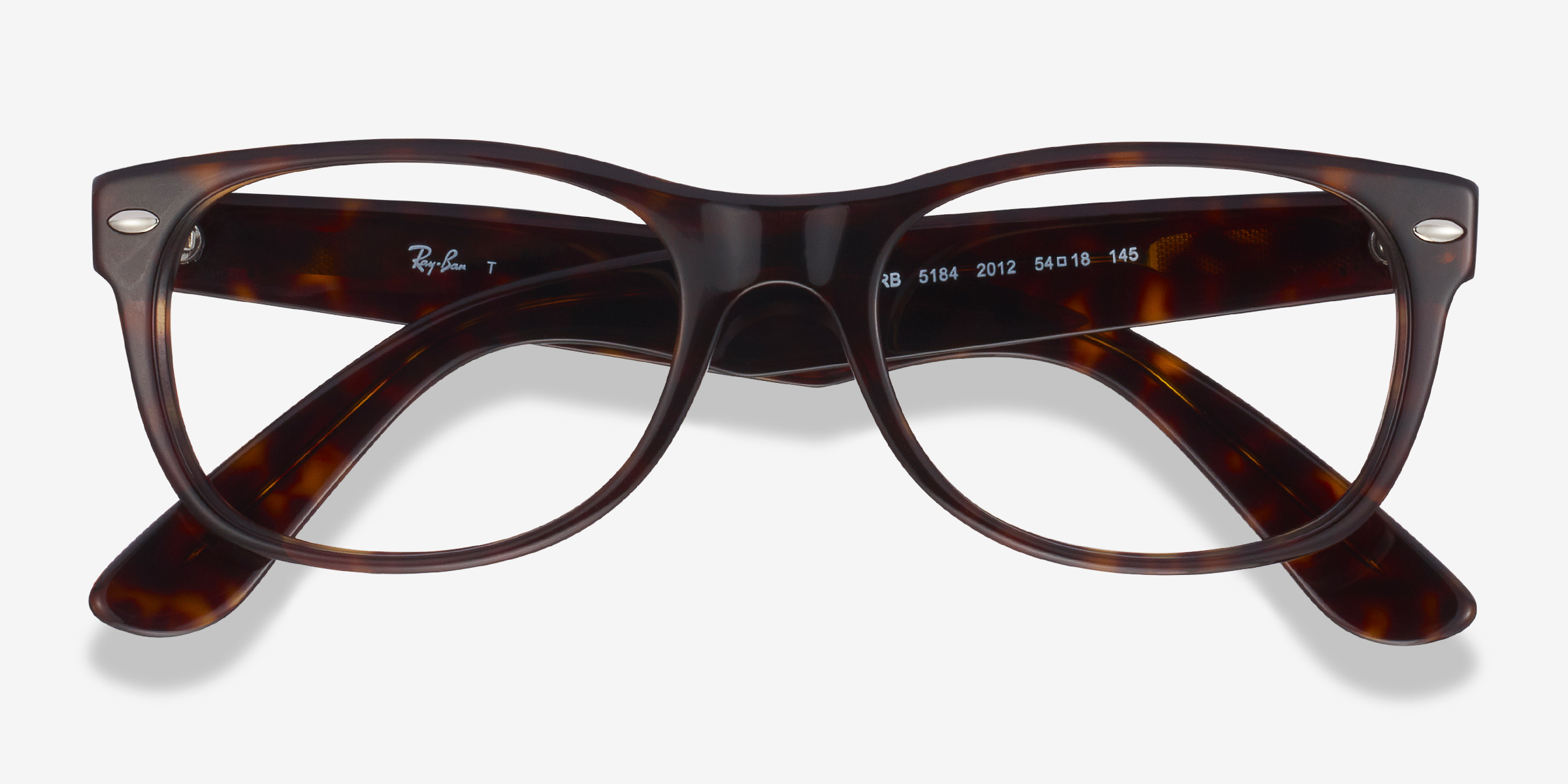 Ray-Ban RB5184 Wayfarer - Square Tortoise Frame Eyeglasses | Eyebuydirect