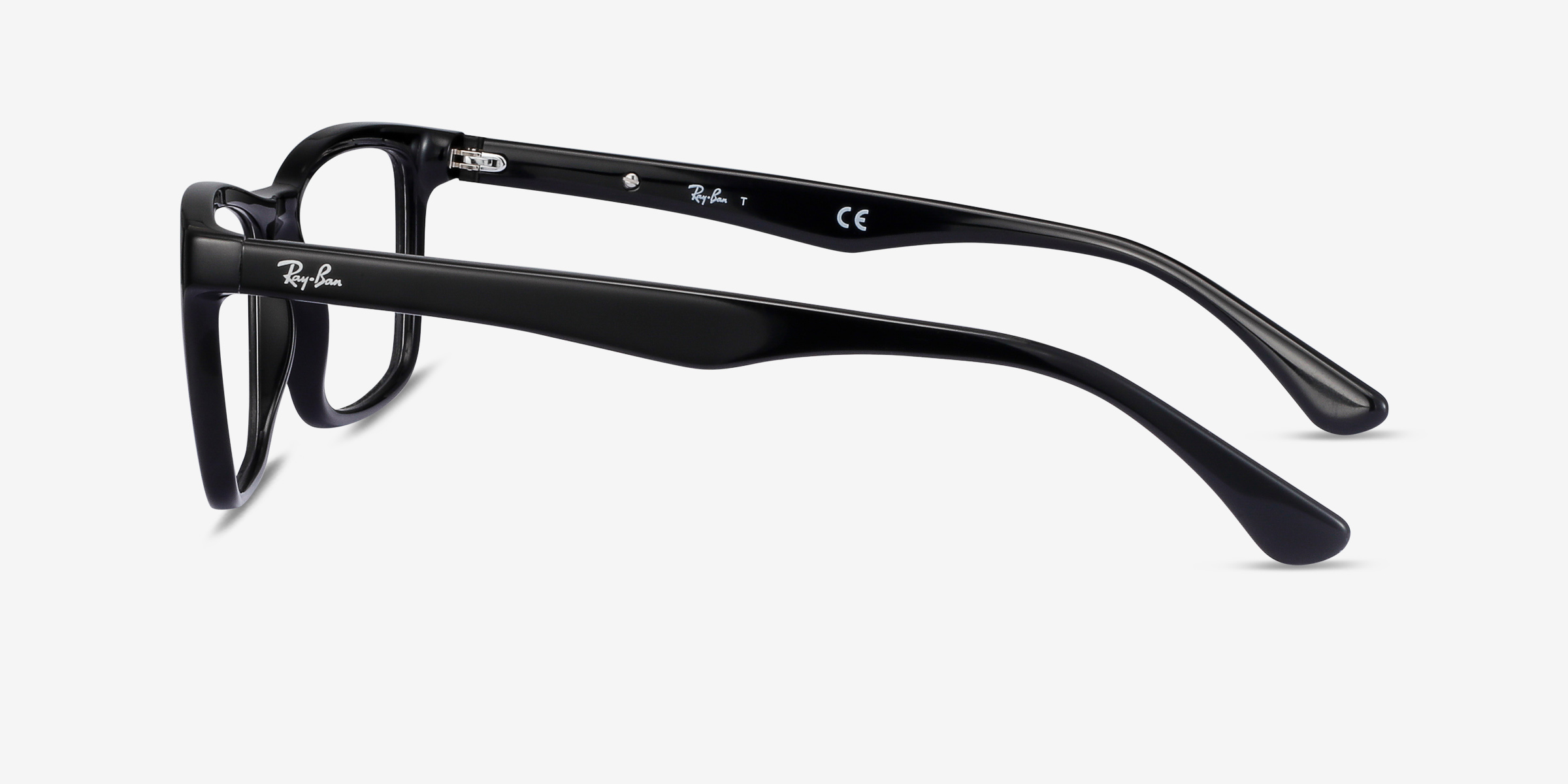 Ray-Ban RB5279 - Rectangle Black Frame Eyeglasses | Eyebuydirect Canada