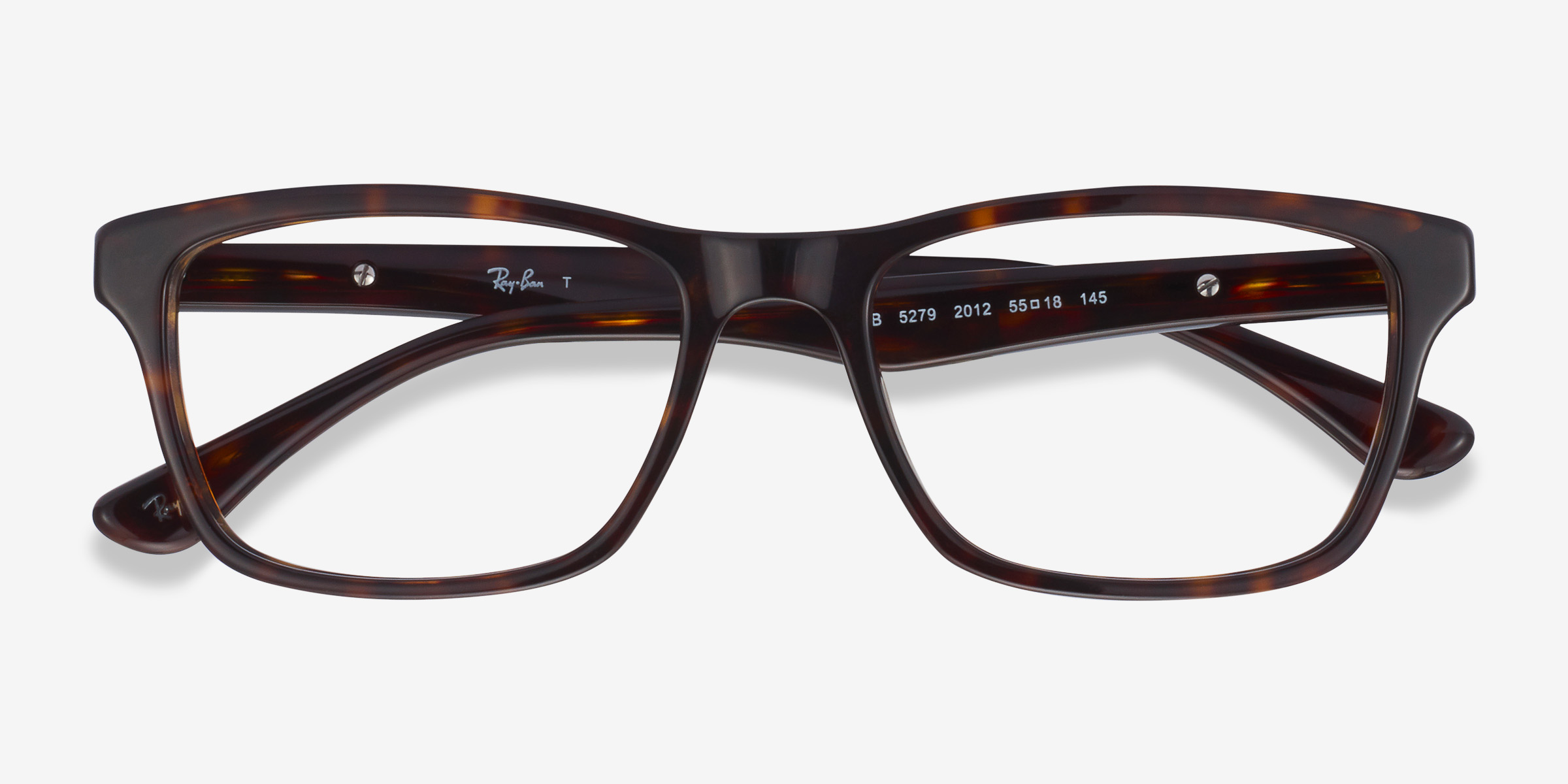 Ray-Ban RB5279 - Rectangle Tortoise Frame Eyeglasses | Eyebuydirect Canada