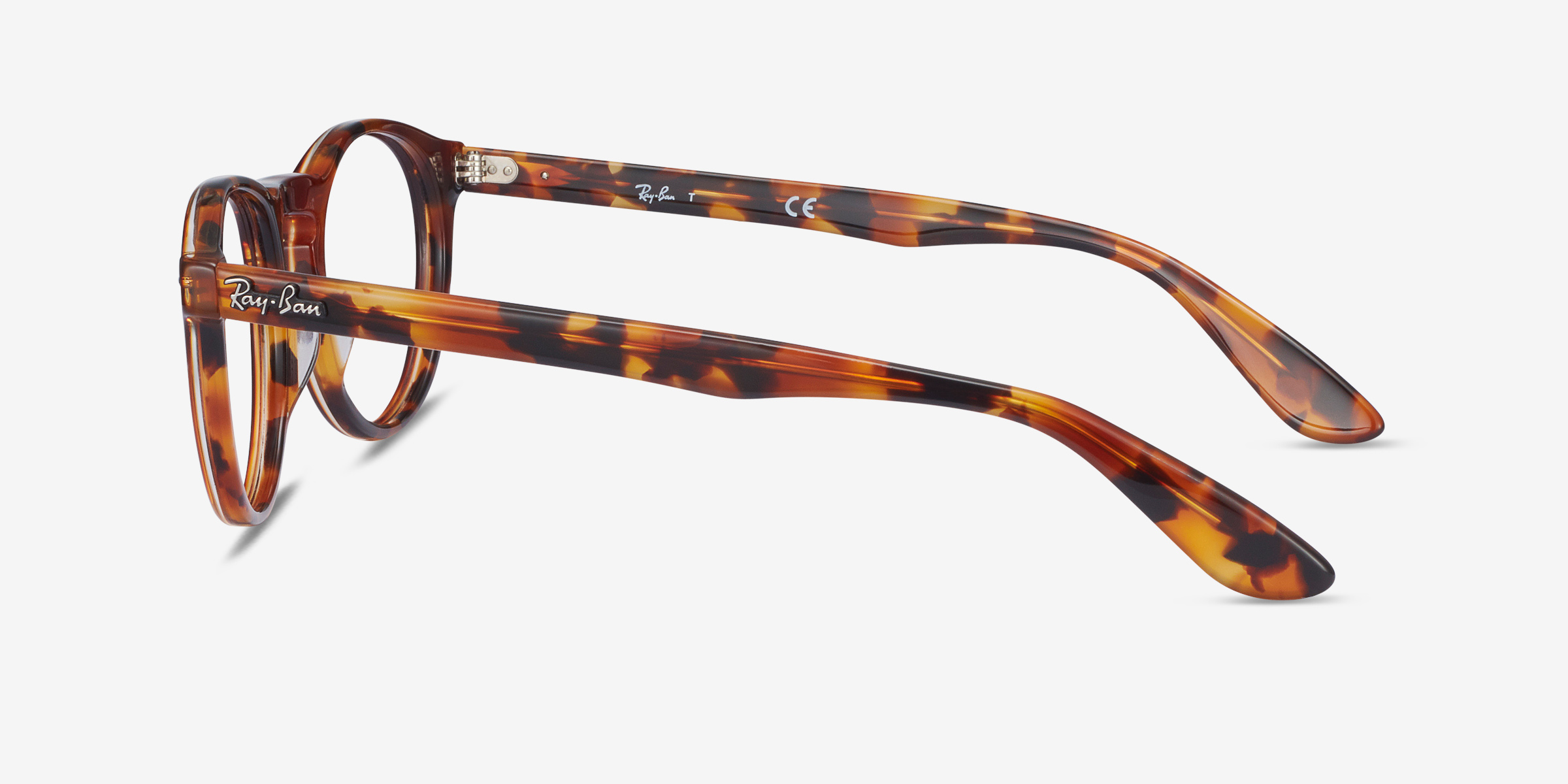 Ray-Ban RB5283 - Round Tortoise Frame Eyeglasses | Eyebuydirect Canada
