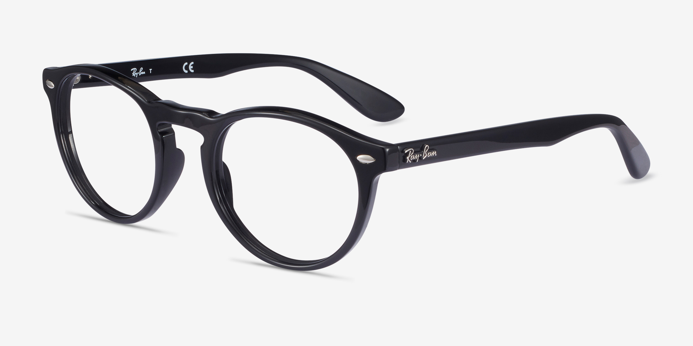 Ray-Ban RB5283 - Round Black Frame Eyeglasses | Eyebuydirect Canada