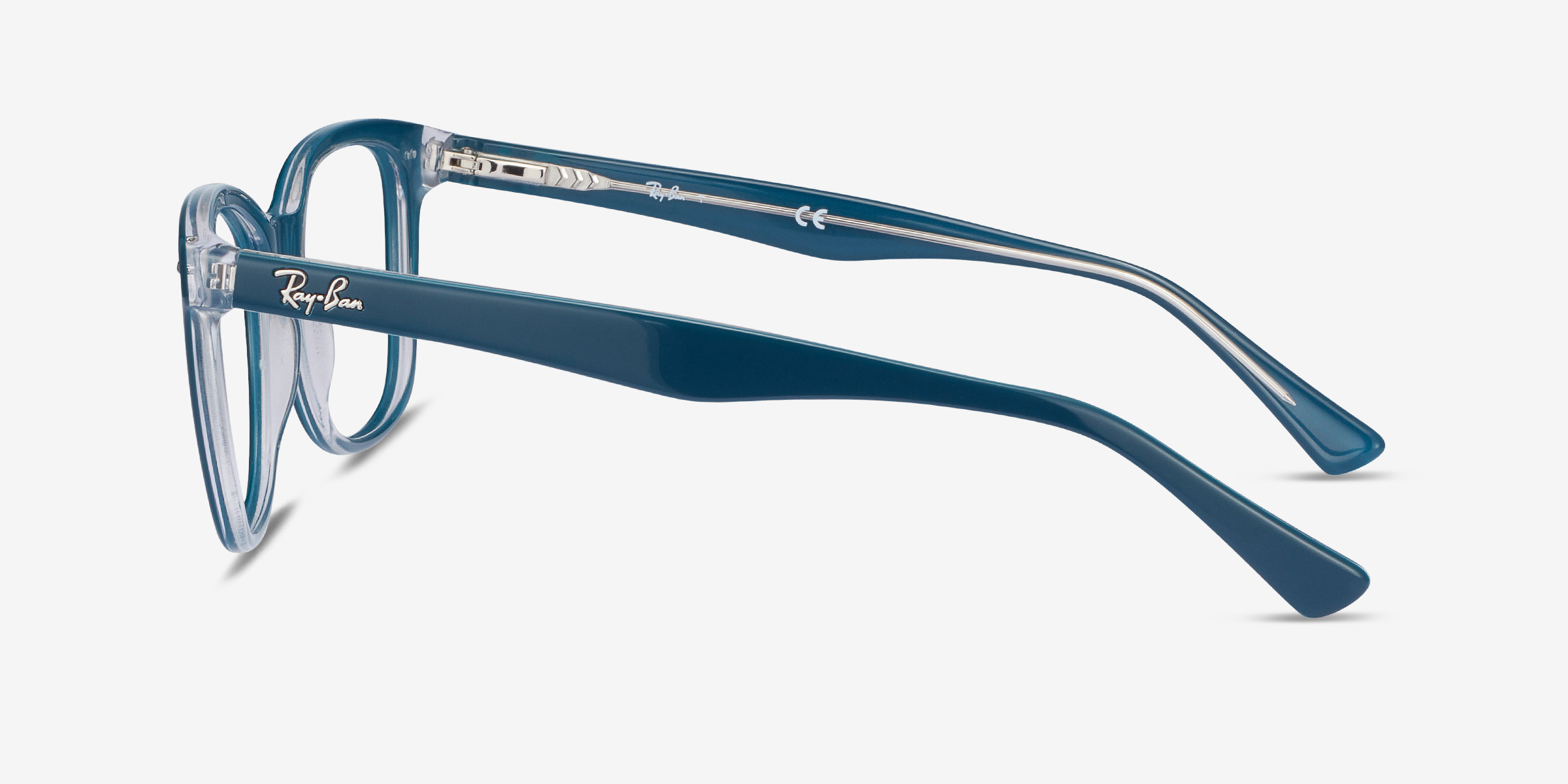 Ray-Ban RB5285 - Square Blue Frame Eyeglasses | Eyebuydirect