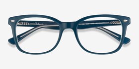 Ray-Ban RB5285 - Square Blue Frame Eyeglasses | Eyebuydirect