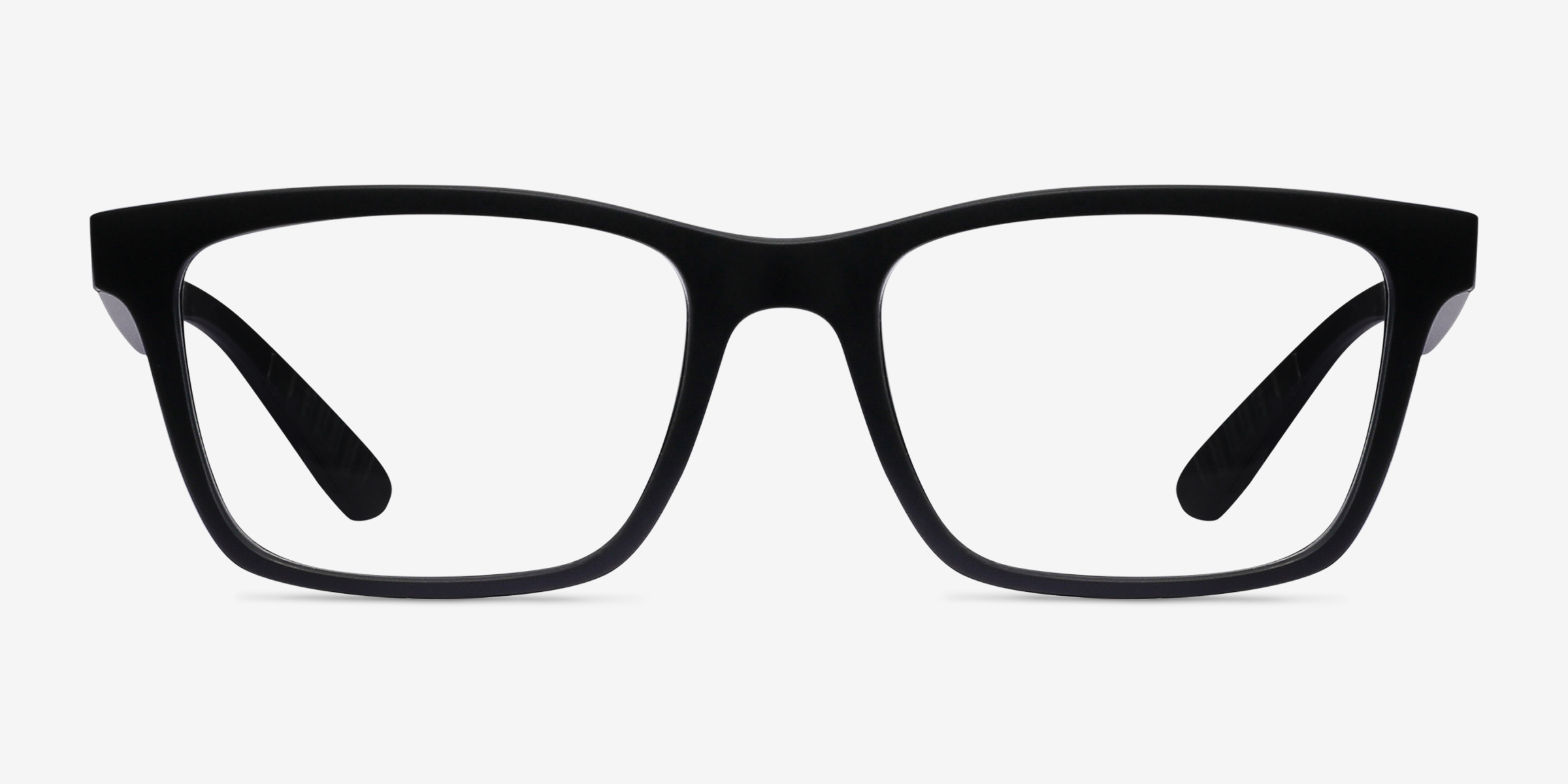 Ray-Ban RB7025 - Rectangle Black Frame Eyeglasses | Eyebuydirect