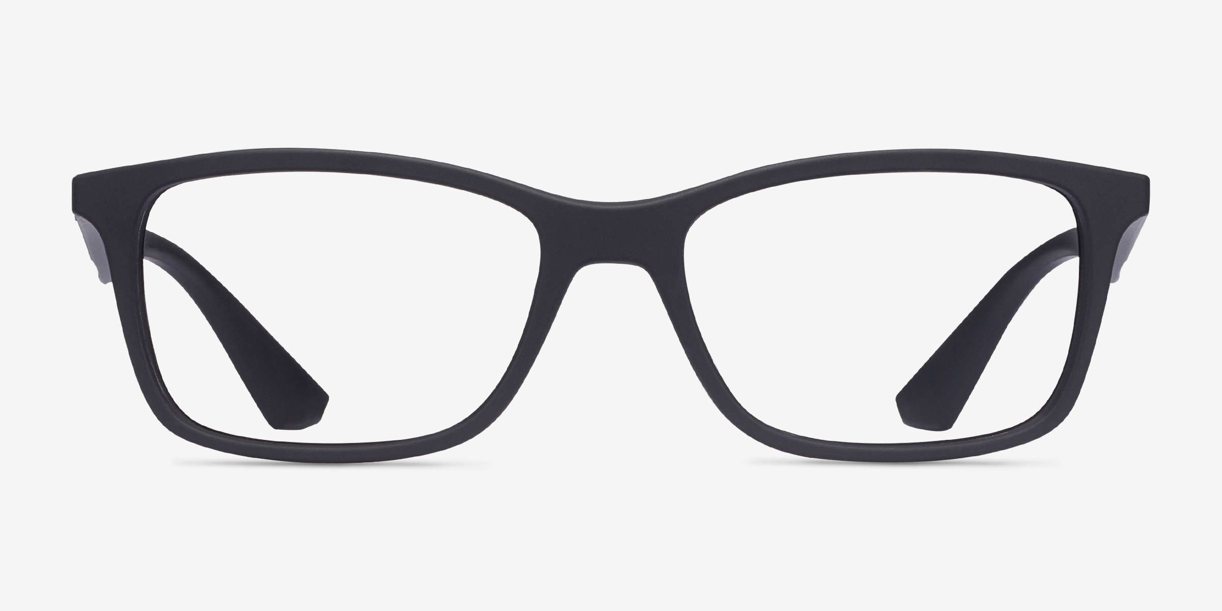 Ray-Ban RB7047 - Rectangle Black Frame Eyeglasses | Eyebuydirect Canada