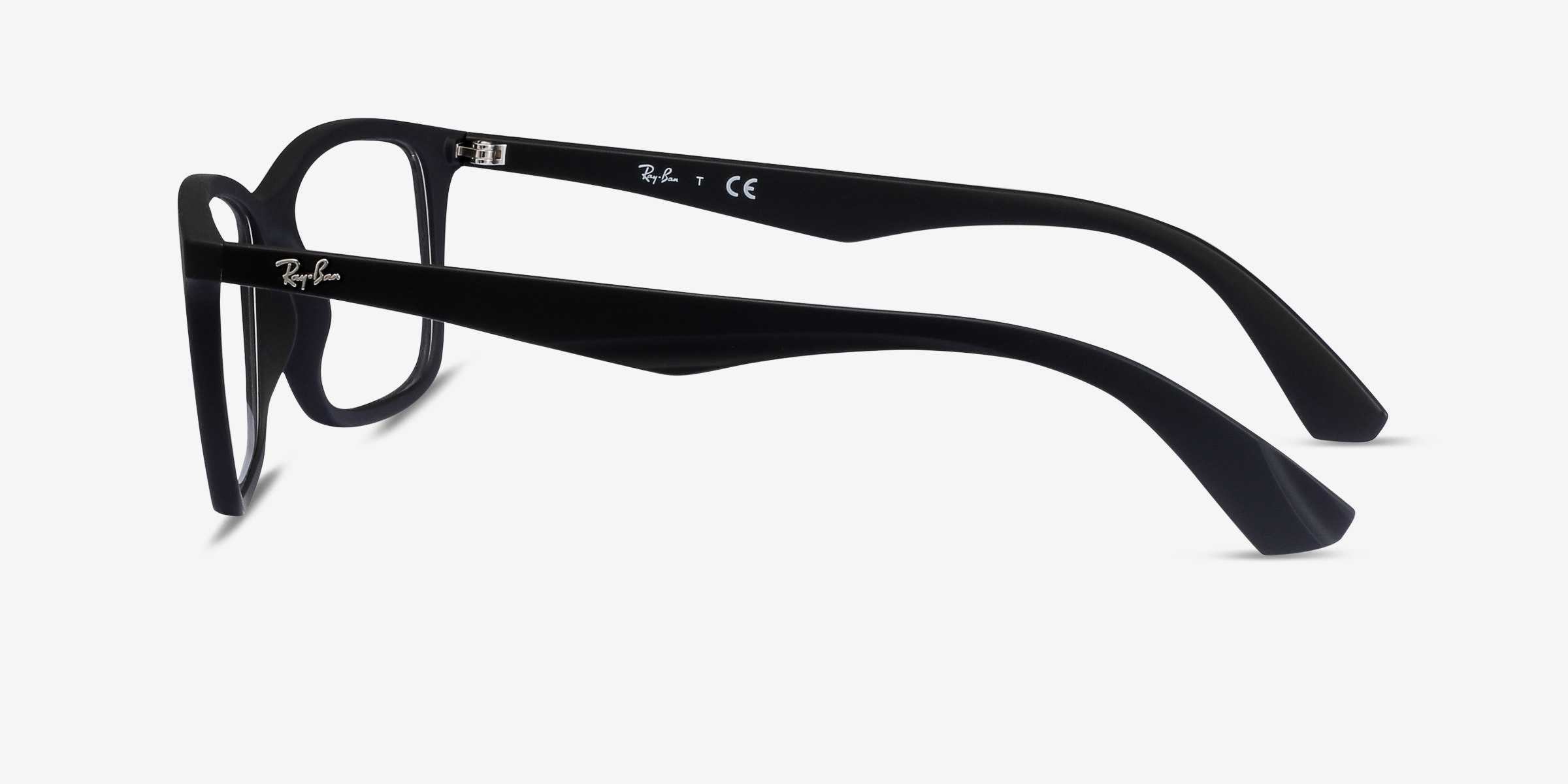 Ray-Ban RB7047 - Rectangle Black Frame Eyeglasses | Eyebuydirect Canada