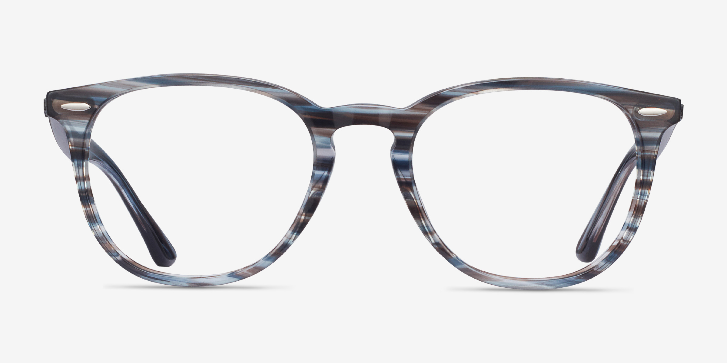 Ray-Ban RB7159 - Square Blue Frame Eyeglasses | Eyebuydirect Canada