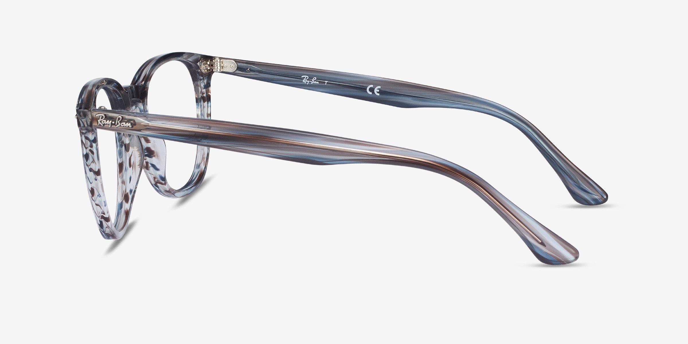 Ray-Ban RB7159 - Square Blue Frame Eyeglasses | Eyebuydirect Canada