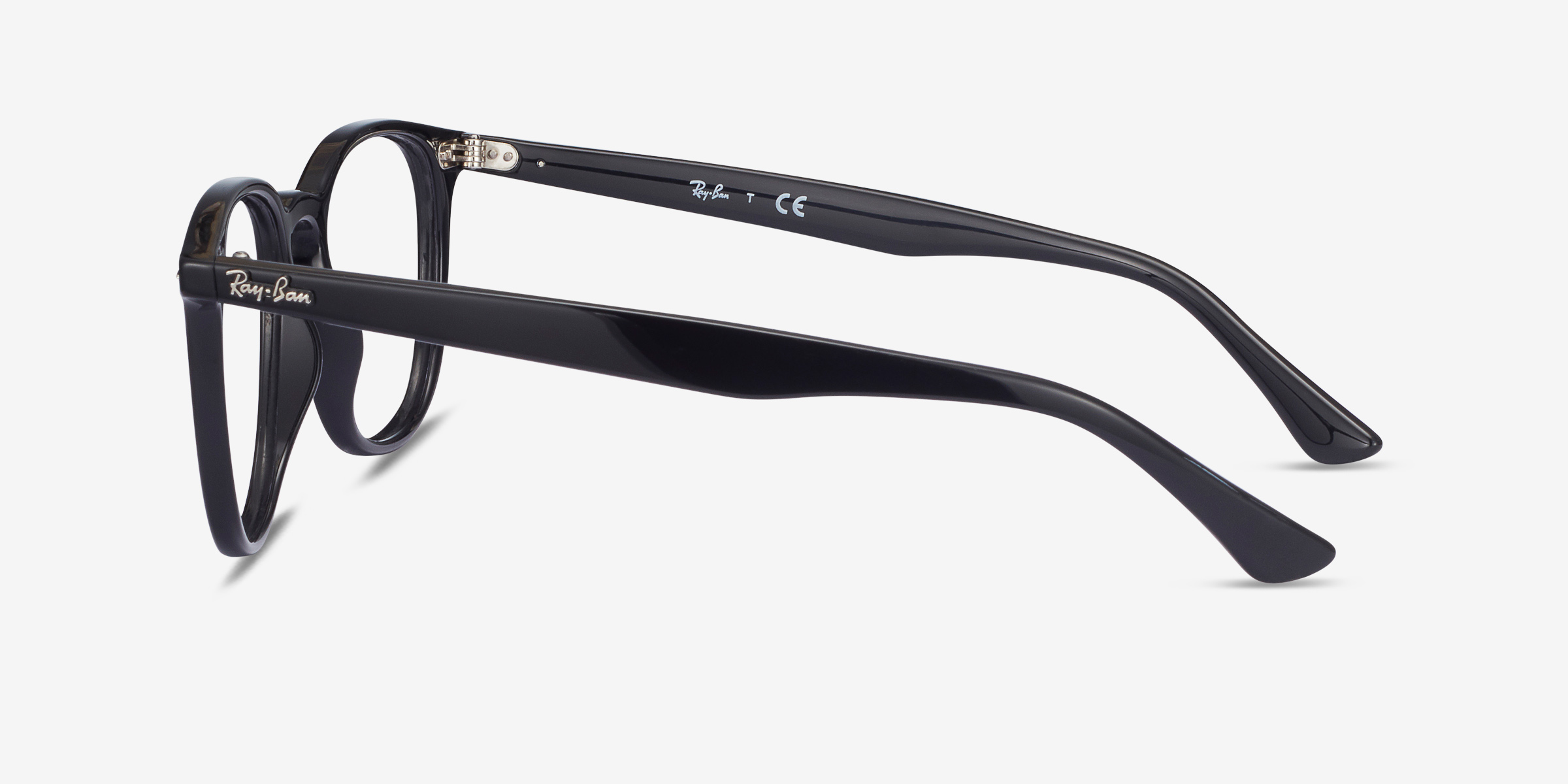 Ray-Ban RB7159 - Square Black Frame Eyeglasses | Eyebuydirect Canada