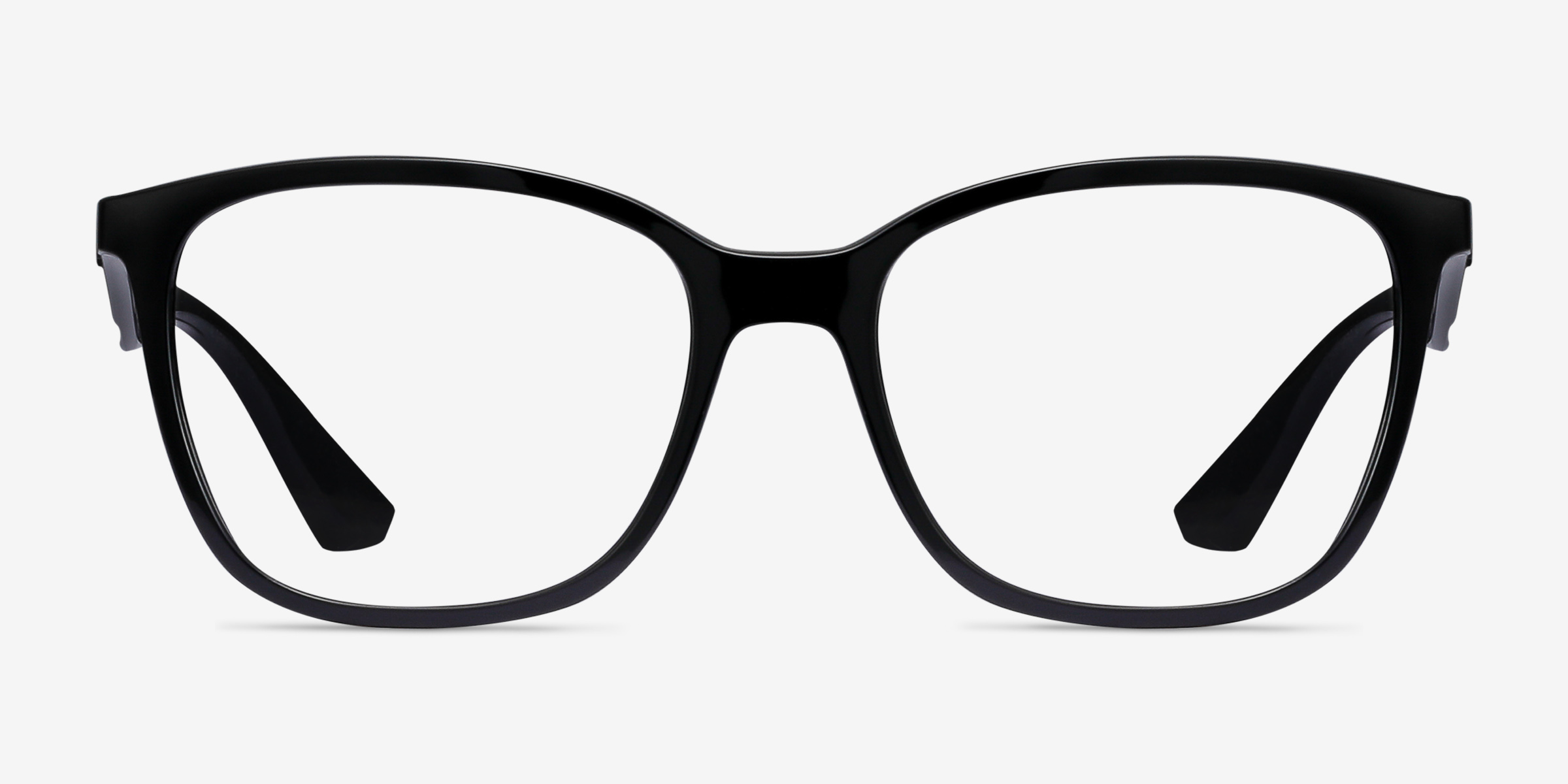 Ray-Ban RB7066 - Square Black Frame Eyeglasses | Eyebuydirect