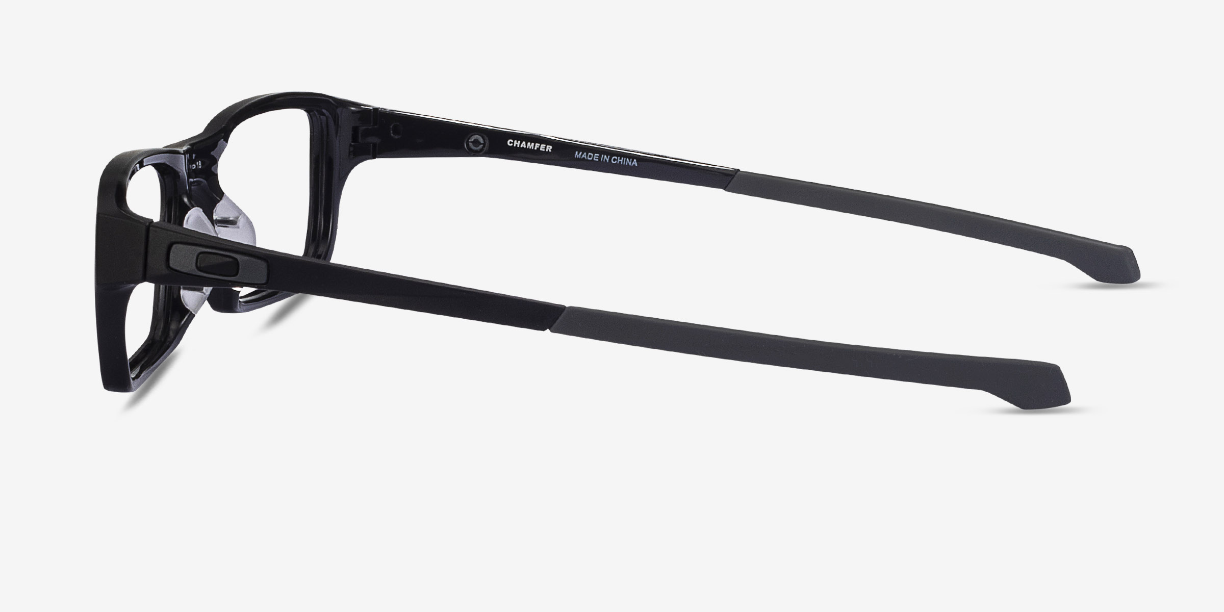 Oakley Chamfer - Rectangle Satin Black Frame Glasses For Men ...