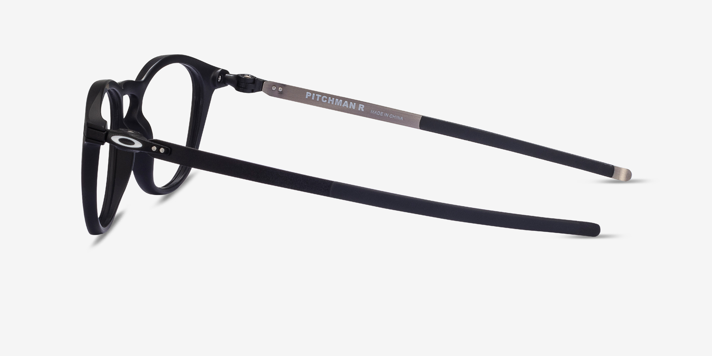 Oakley Pitchman R - Round Satin Black Frame Glasses For Men ...