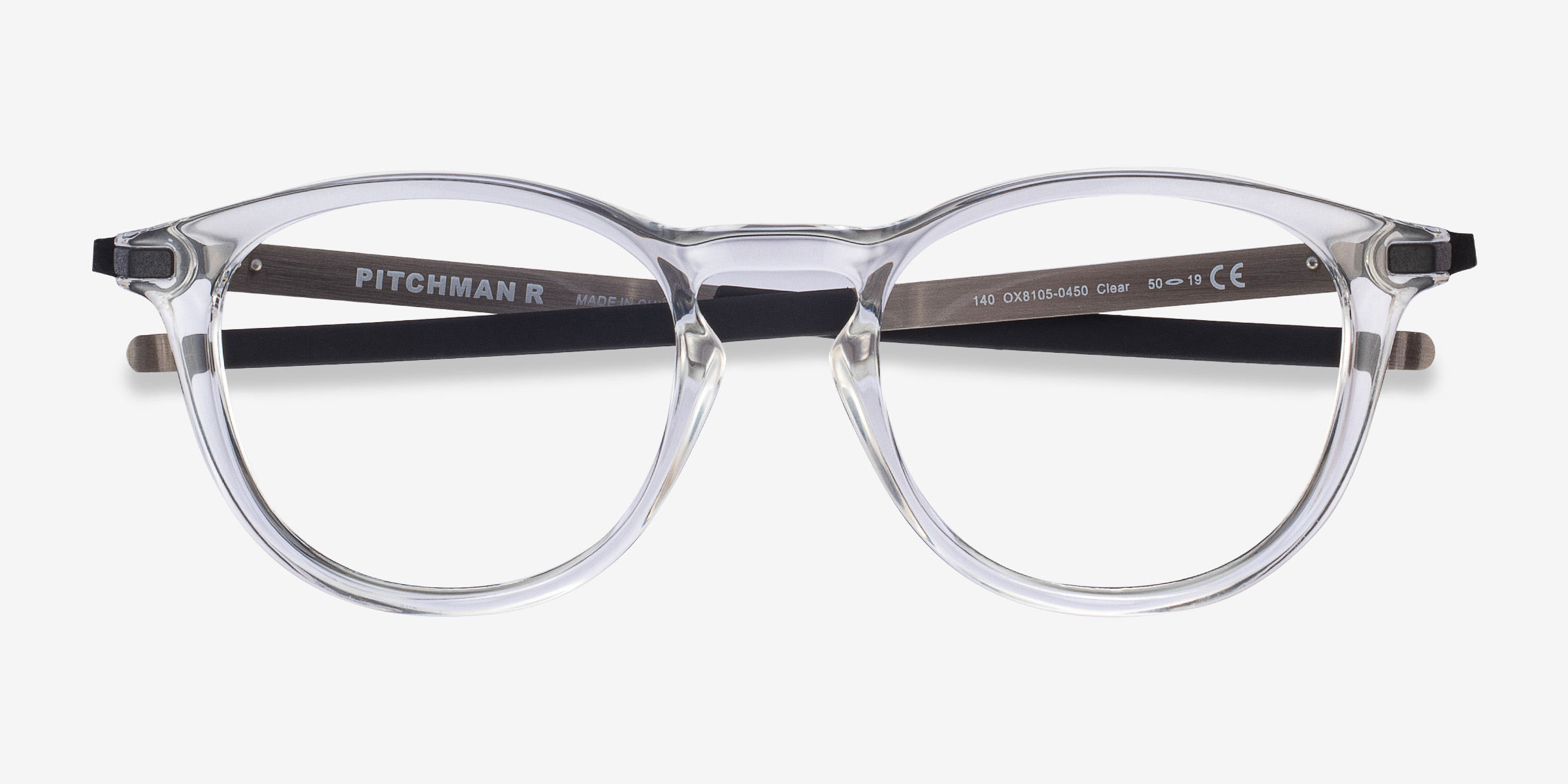 Oakley Pitchman R Round Clear Frame Glasses For Men Eyebuydirect