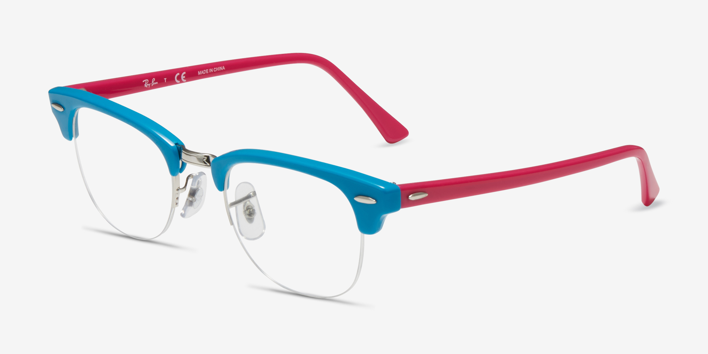 Ray-Ban RB4354V - Browline Light Blue Frame Eyeglasses | Eyebuydirect