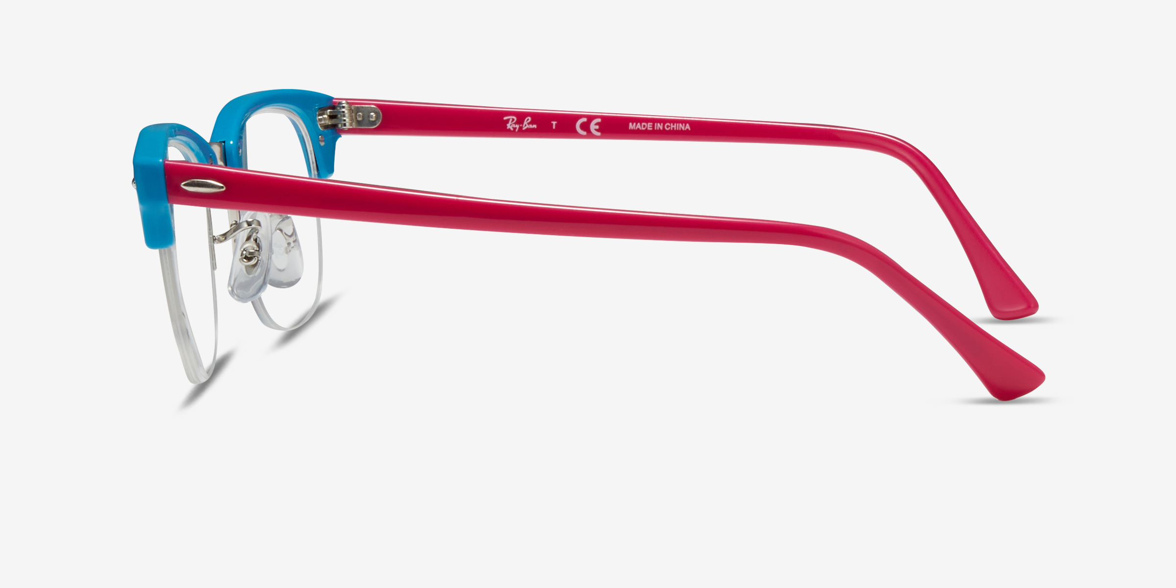 Ray-Ban RB4354V - Browline Light Blue Frame Eyeglasses | Eyebuydirect