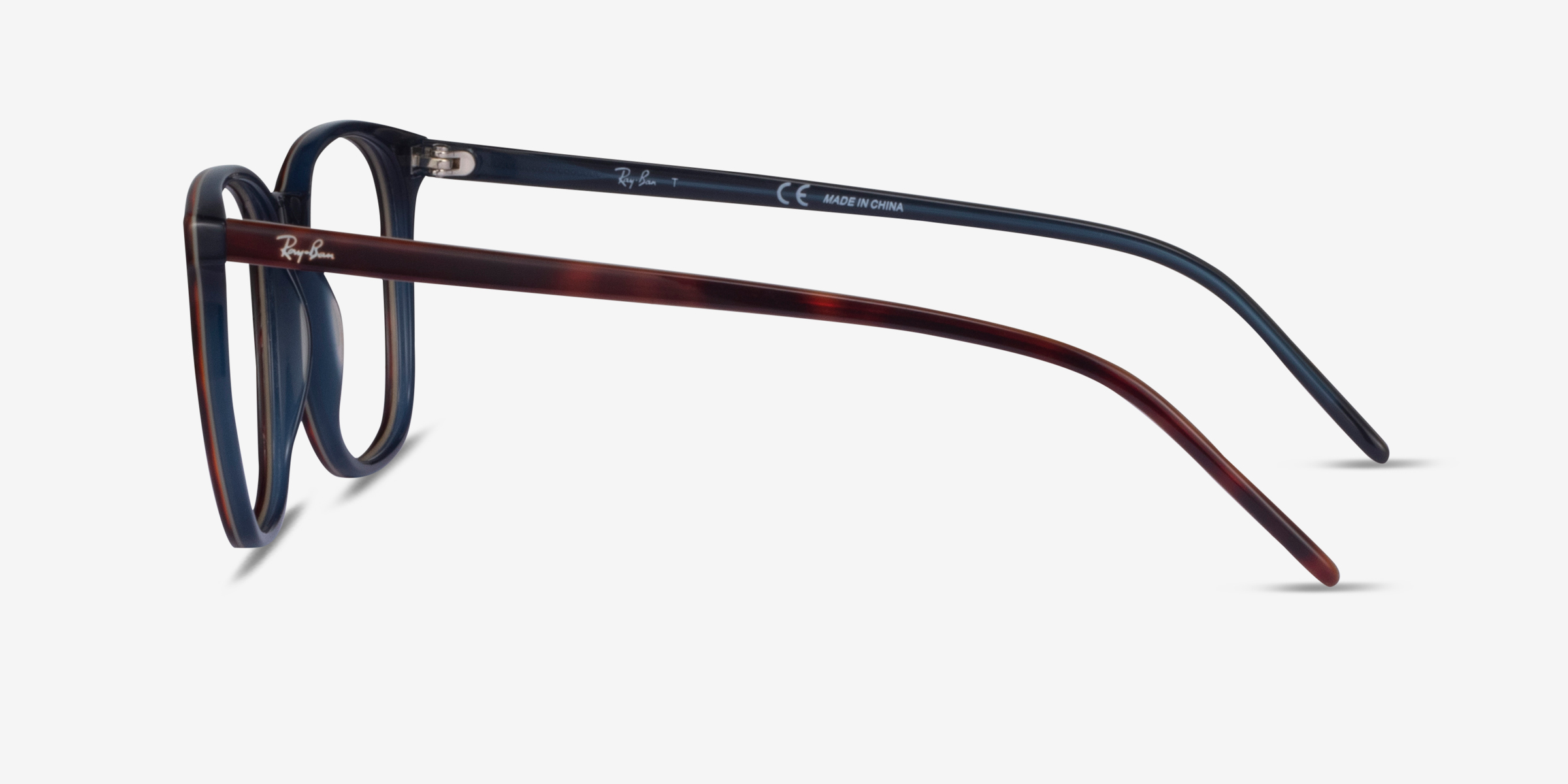 Ray-Ban RB5387 - Square Tortoise Frame Eyeglasses | Eyebuydirect Canada