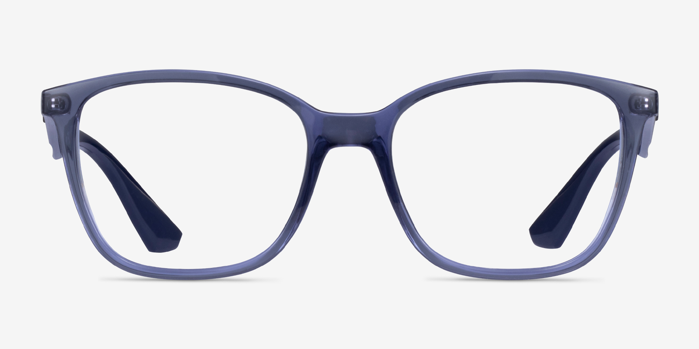 Ray-Ban RB7066 - Square Transparent Violet Frame Eyeglasses ...