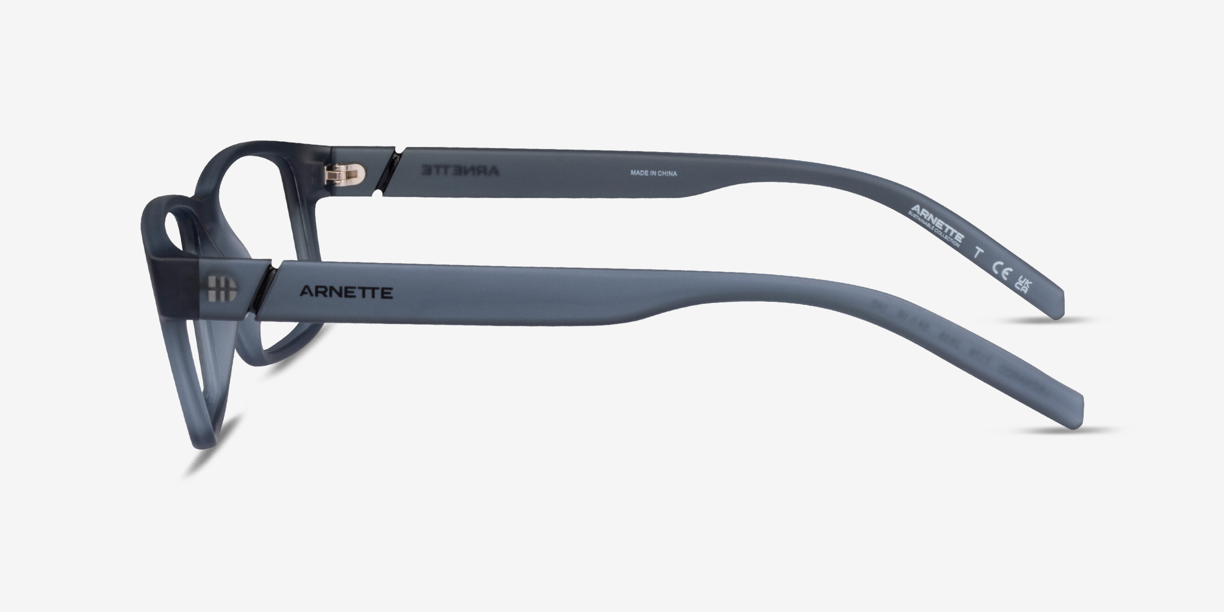 ARNETTE Leonardo - Rectangle Matte Blue Frame Eyeglasses | Eyebuydirect ...