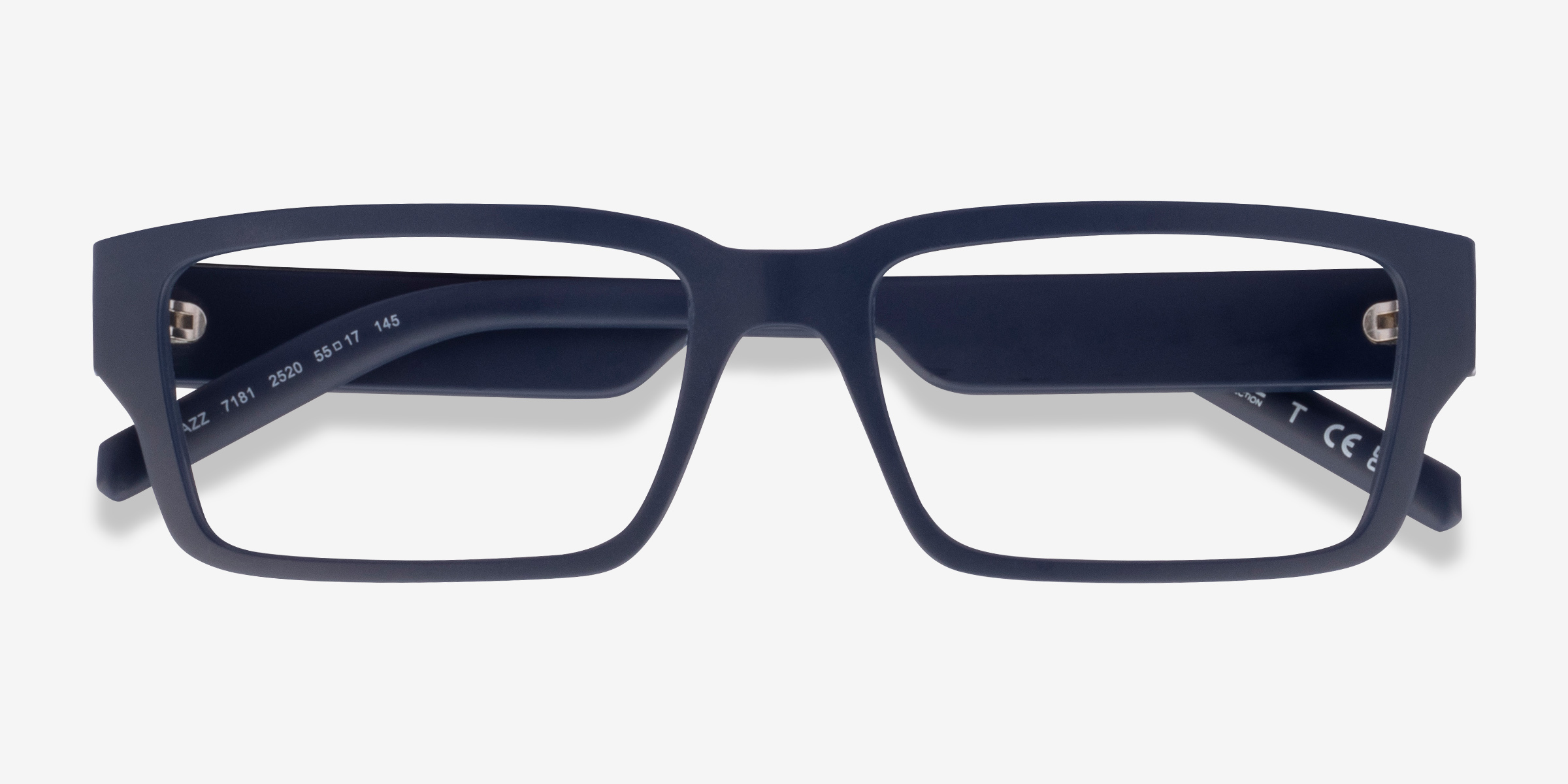 ARNETTE Bazz - Rectangle Matte Blue Frame Glasses For Men | Eyebuydirect
