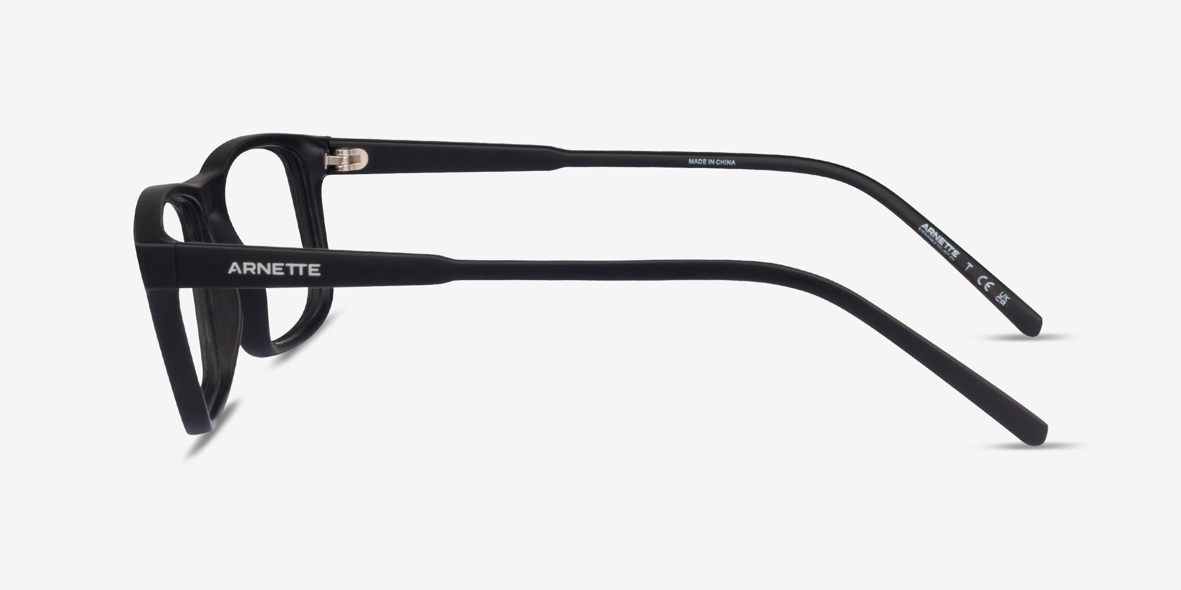ARNETTE Dark Voyager - Rectangle Matte Black Frame Eyeglasses ...