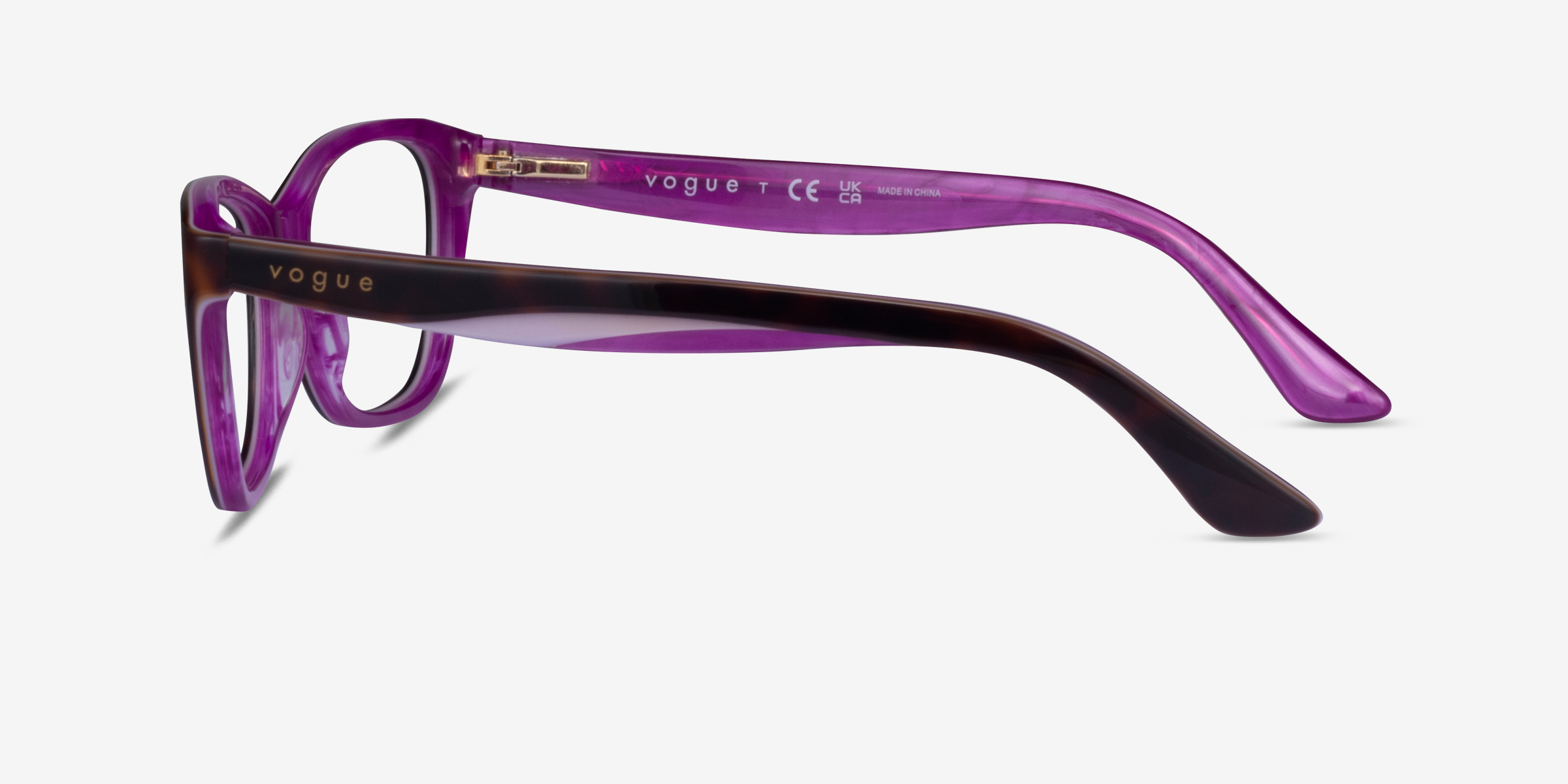 Vogue Eyewear VO2961 - Rectangle Dark Tortoise Frame Glasses For Women ...