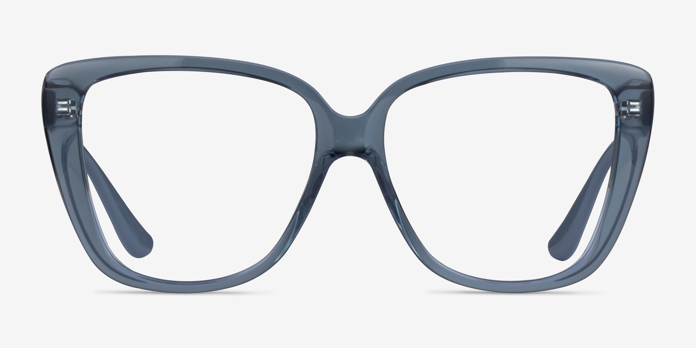 Vogue Eyewear VO5413 - Square Transparent Blue Frame Glasses For Women ...