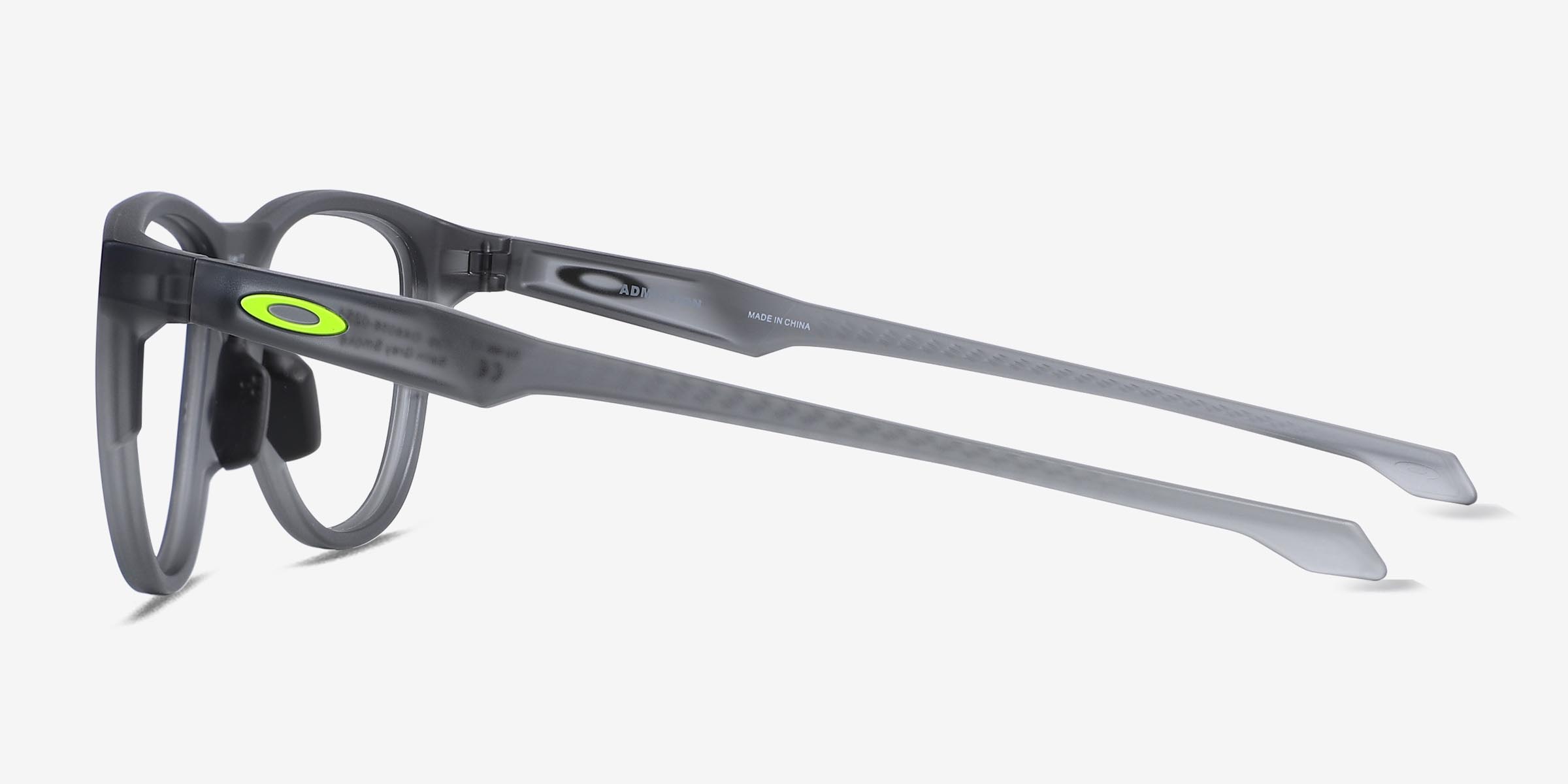 Oakley Admission - Oval Satin Gray Smoke Frame Eyeglasses ...