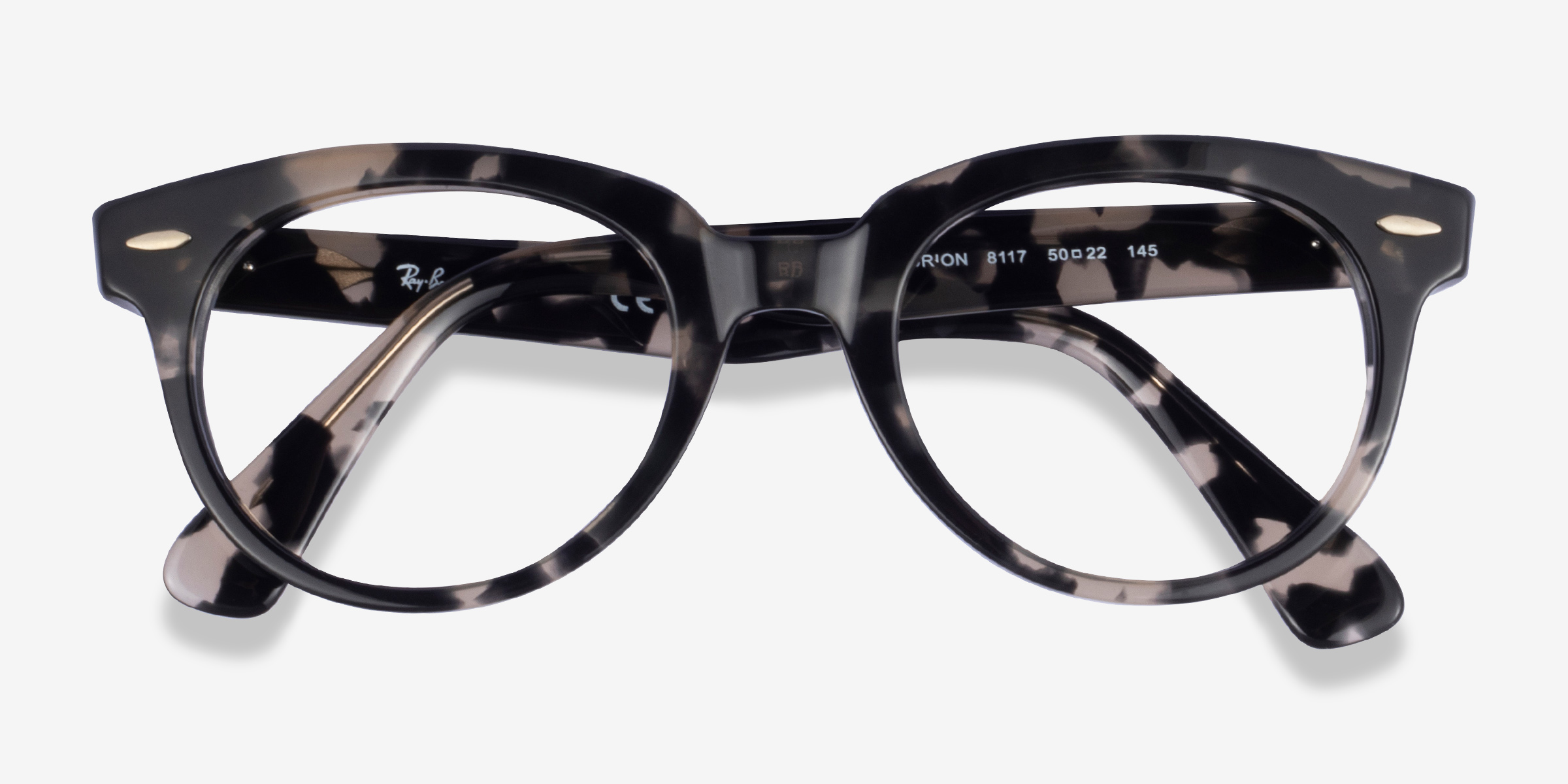 Ray-Ban RB2199V Orion - Oval Gray Tortoise Frame Eyeglasses | Eyebuydirect