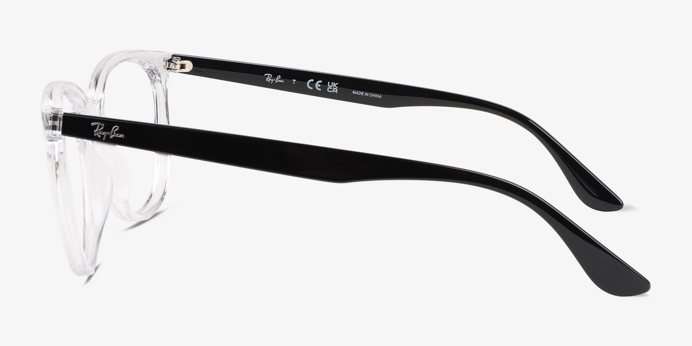 Ray-Ban RB4378V - Round Transparent Frame Eyeglasses | Eyebuydirect Canada