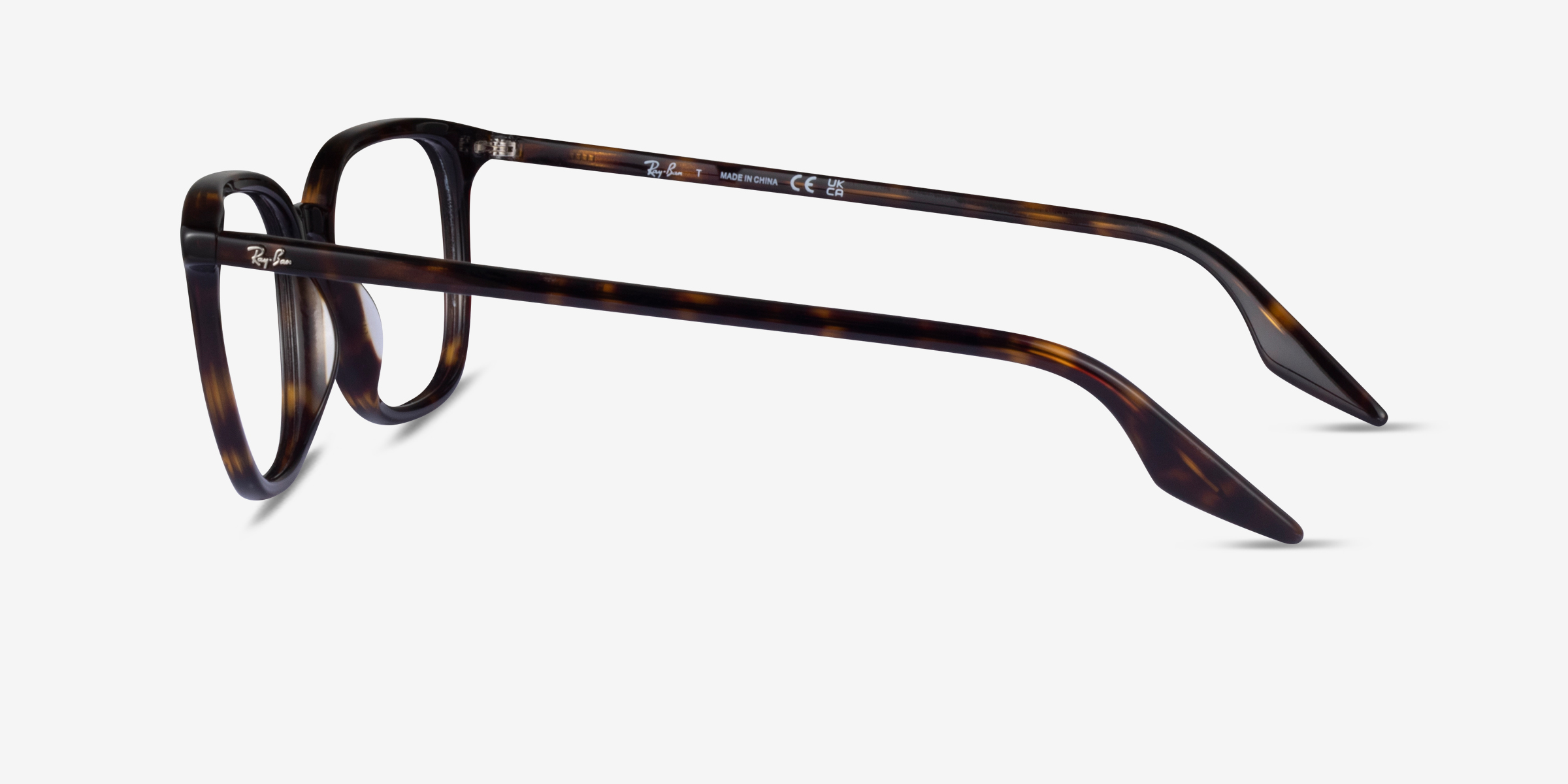 Ray-Ban RB5406 - Rectangle Tortoise Frame Eyeglasses | Eyebuydirect Canada