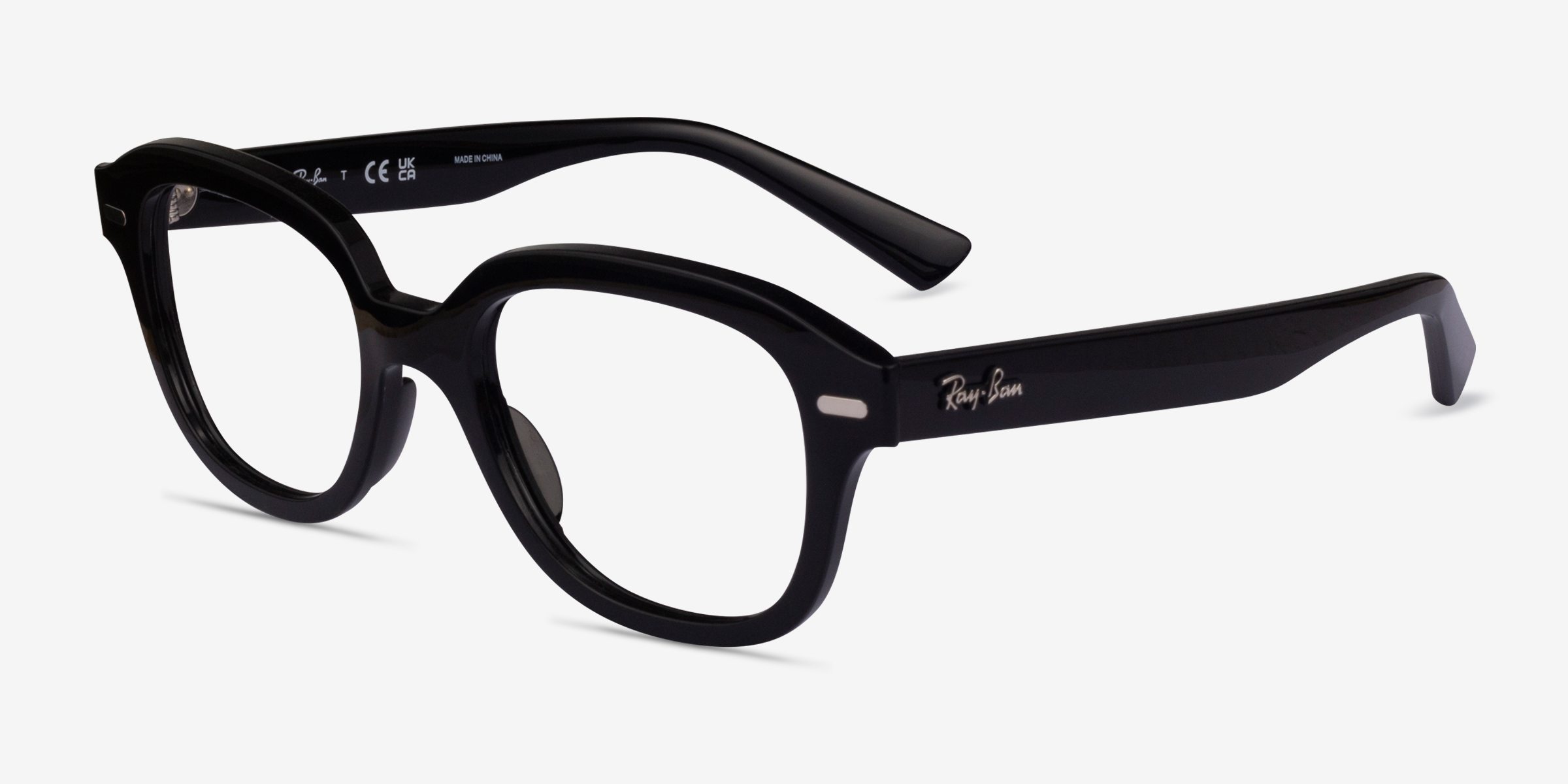 Ray-Ban RB7215 Erik - Wayfarer Black Frame Eyeglasses | Eyebuydirect