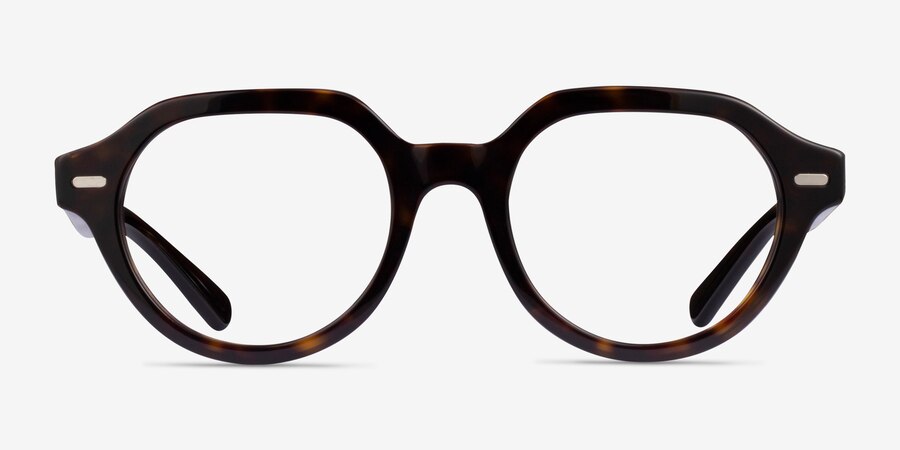 Ray Ban Rb7214 Gina Round Tortoise Frame Eyeglasses Eyebuydirect