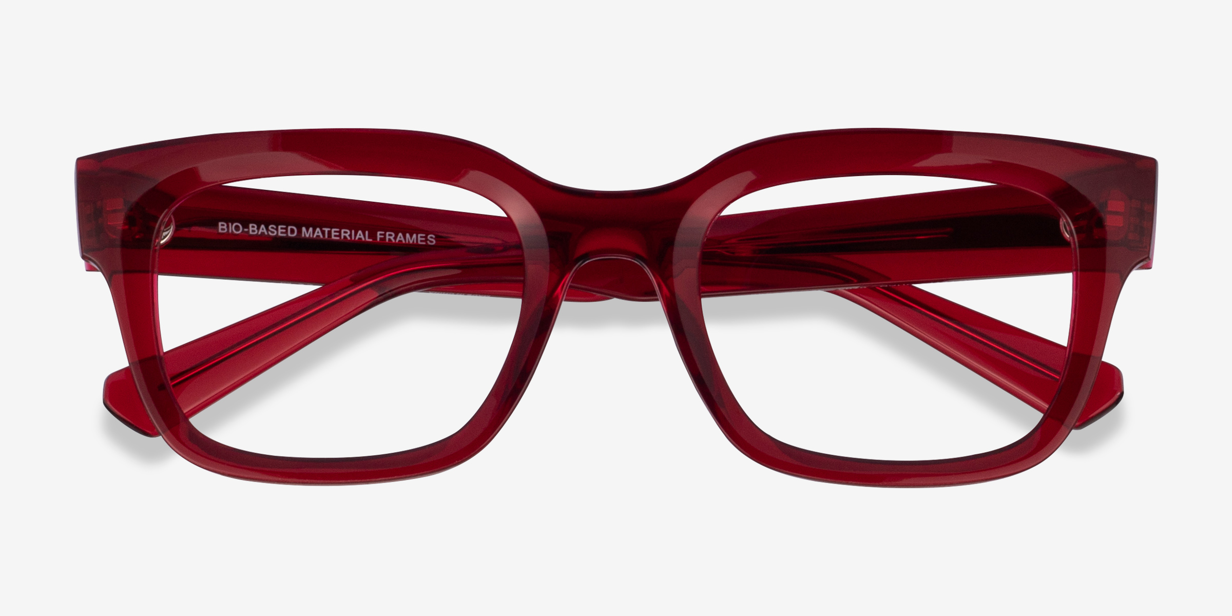 Ray-Ban RB7217 Chad - Rectangle Transparent Red Frame Eyeglasses ...