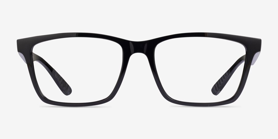 Ray-Ban RB7025 - Rectangle Polished Black Frame Eyeglasses ...