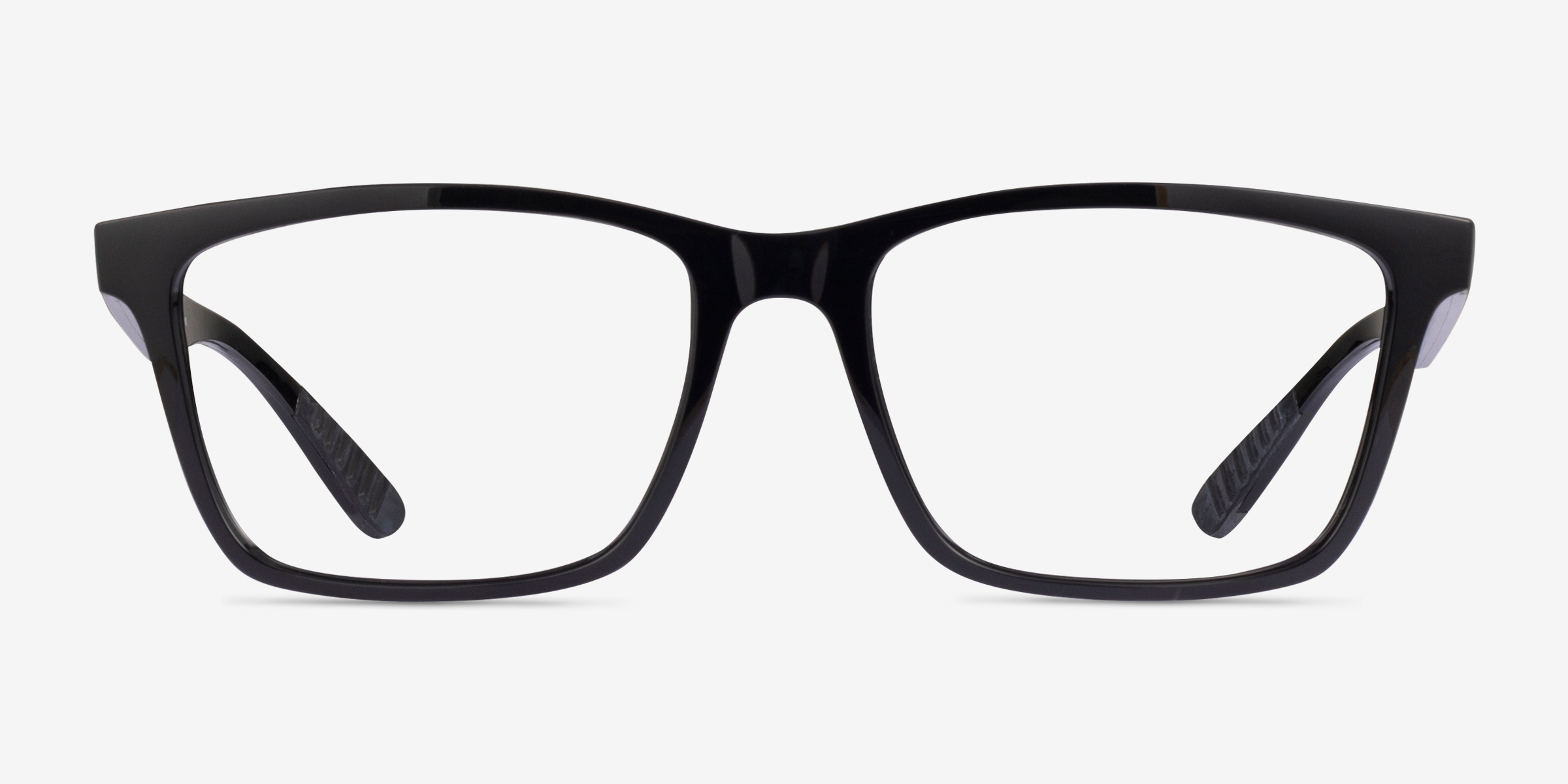 Ray-Ban RB7025 - Rectangle Polished Black Frame Eyeglasses ...