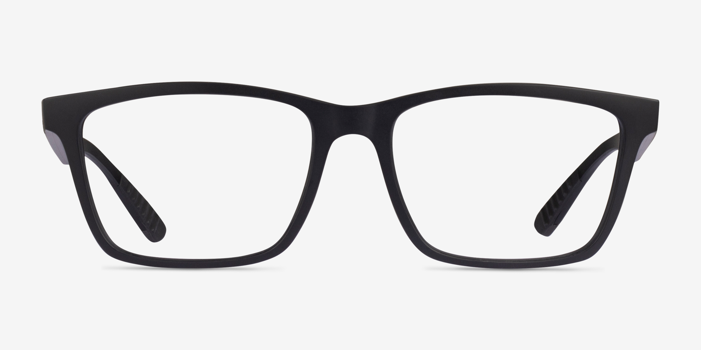 Ray-Ban RB7025 - Rectangle Matte Black Frame Eyeglasses | Eyebuydirect