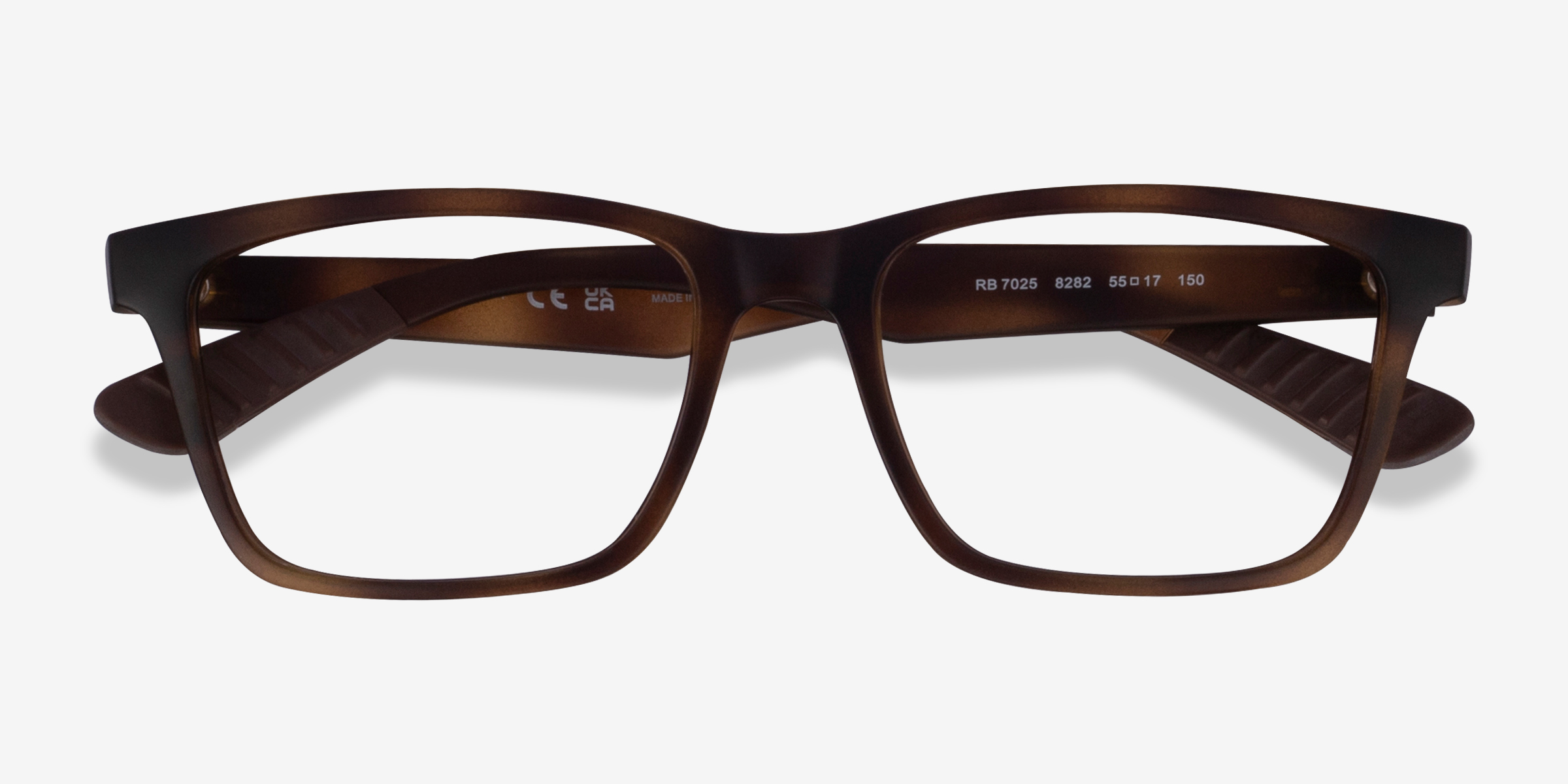 Ray-Ban RB7025 - Rectangle Tortoise Frame Eyeglasses | Eyebuydirect Canada