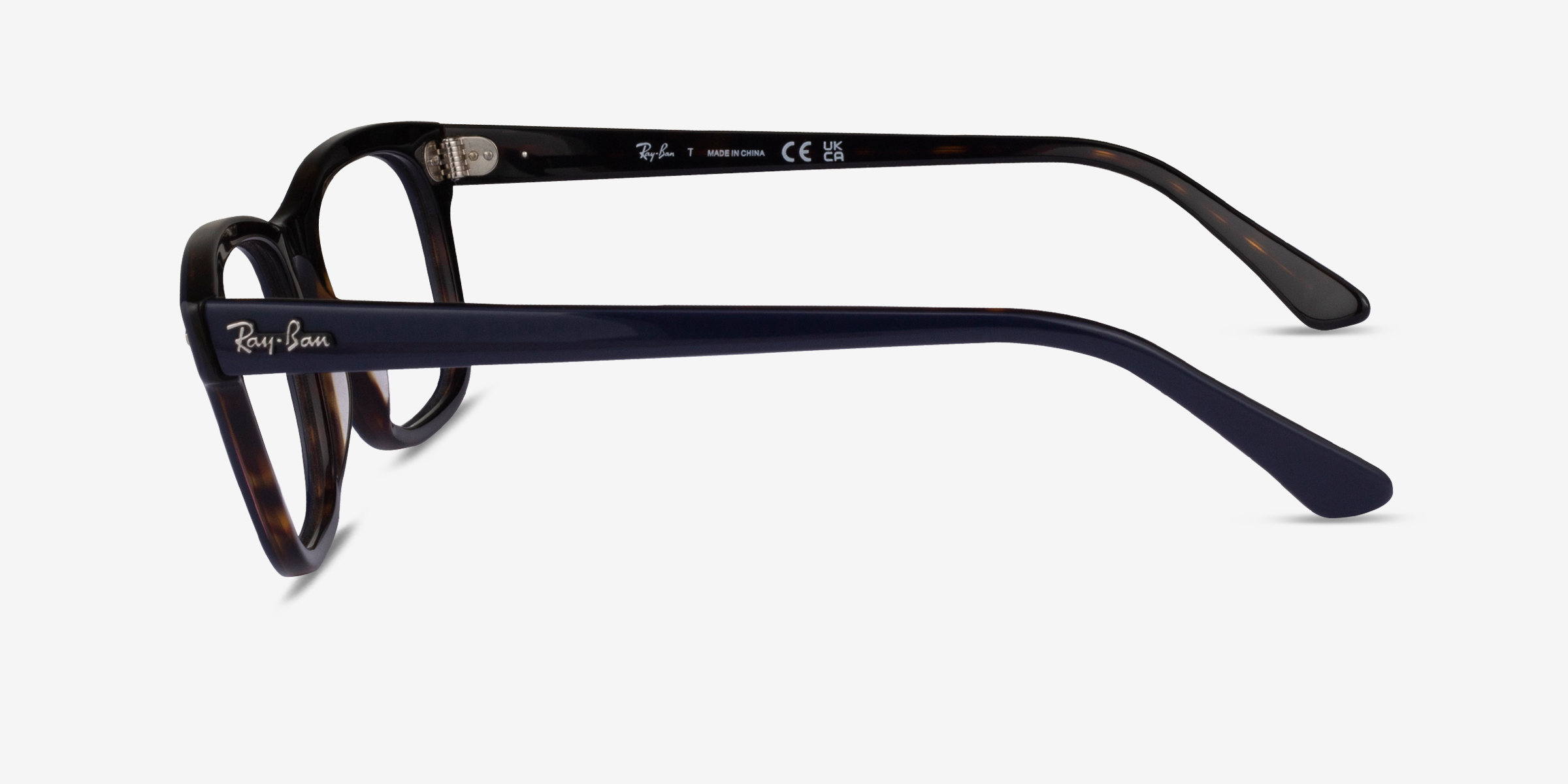 Ray-Ban RB5383 - Wayfarer Blue Tortoise Frame Eyeglasses | Eyebuydirect