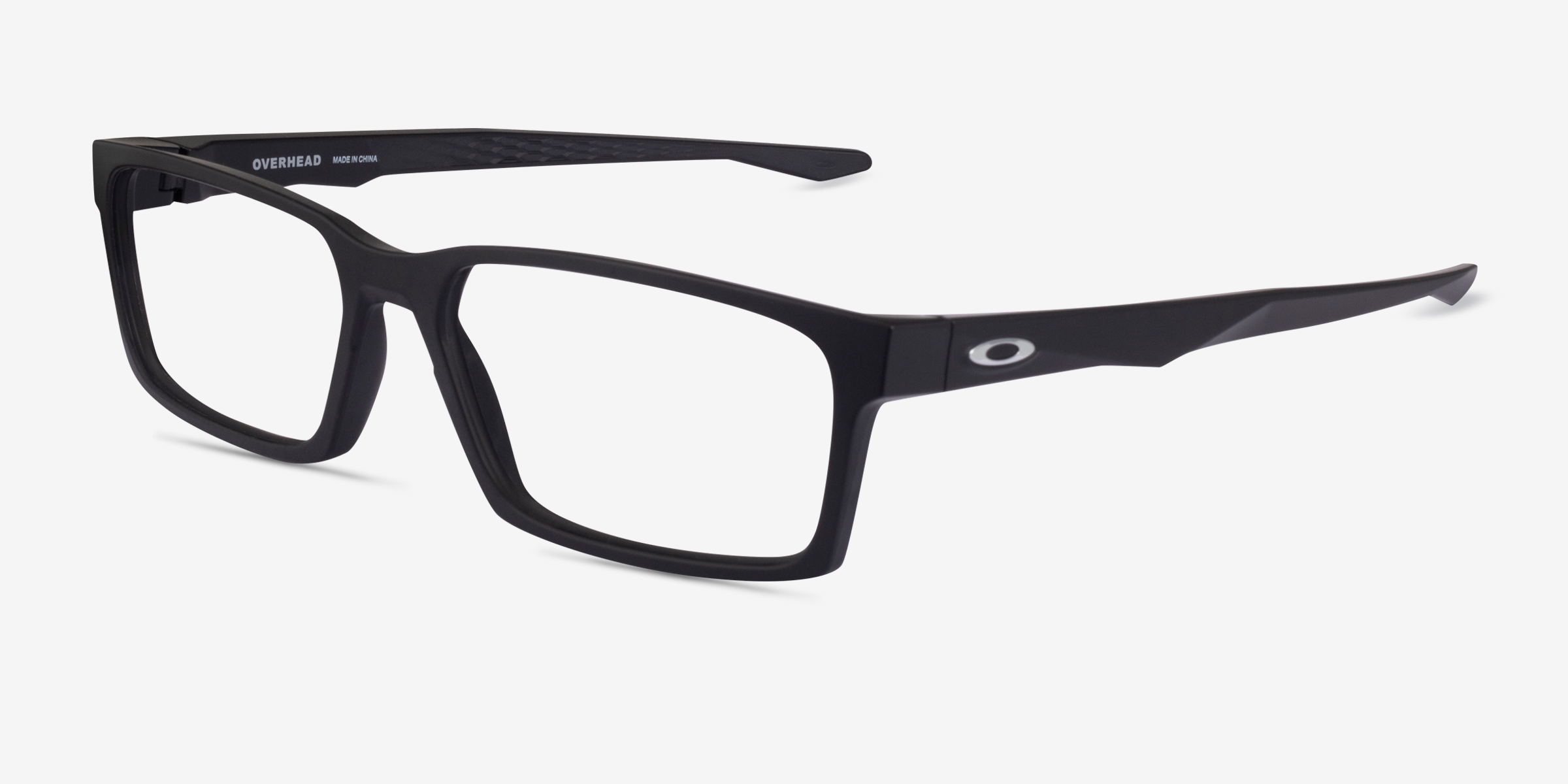 Oakley Overhead - Rectangle Satin Black Frame Eyeglasses | Eyebuydirect ...