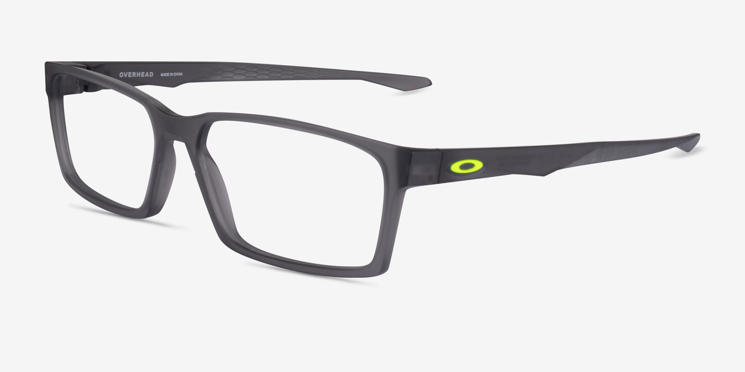 Oakley Overhead - Rectangle Satin Gray Frame Glasses For Men | Eyebuydirect