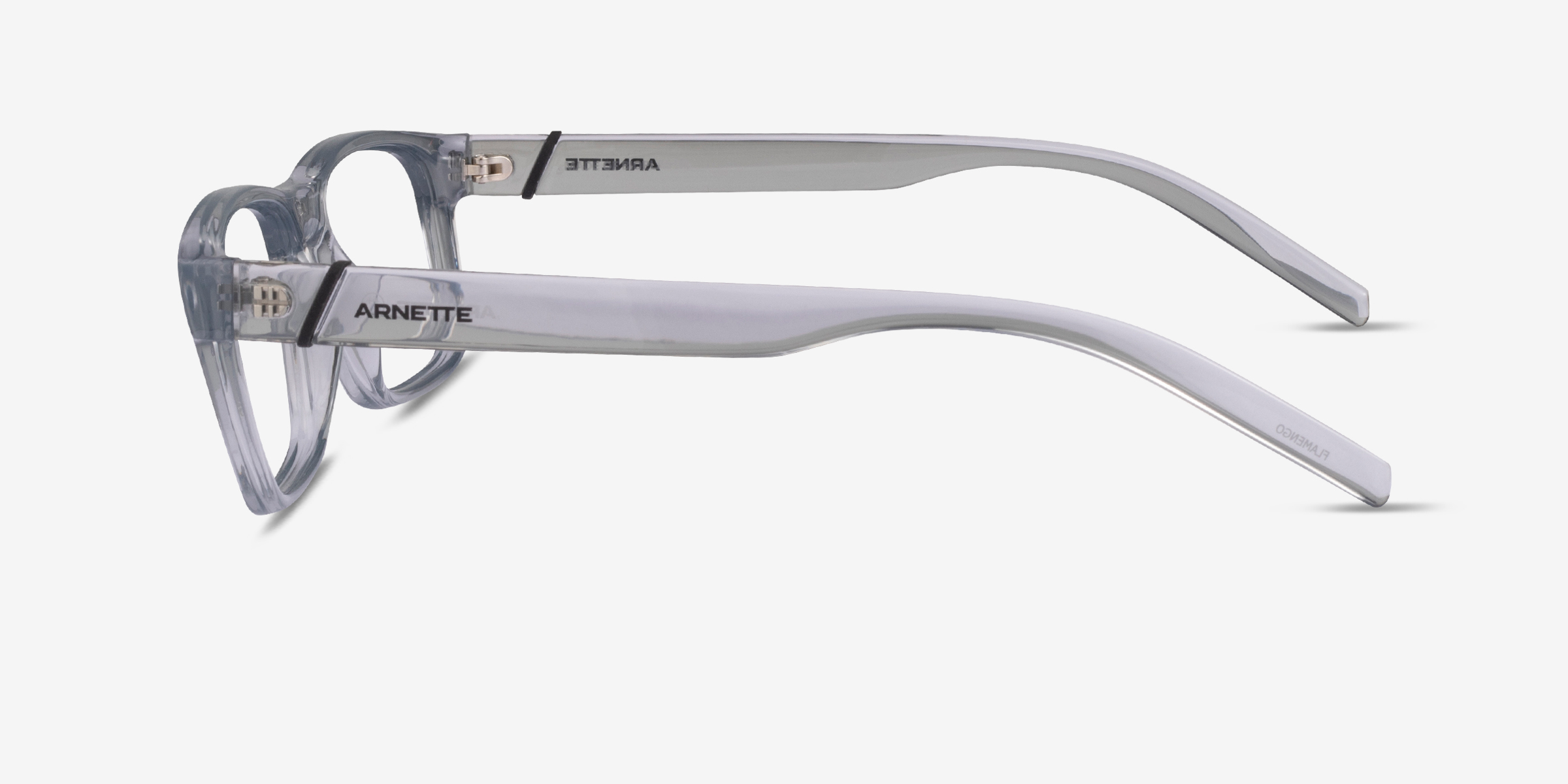 ARNETTE Flamengo - Rectangle Transparent Gray Frame Glasses For Men ...