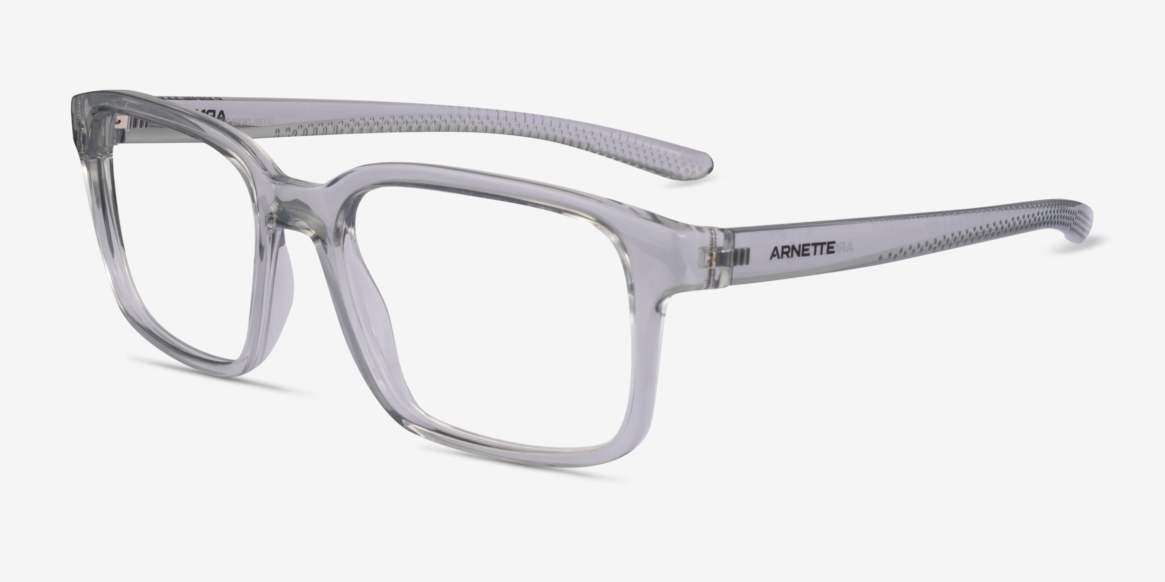 ARNETTE Saisei - Square Transparent Light Gray Frame Eyeglasses ...