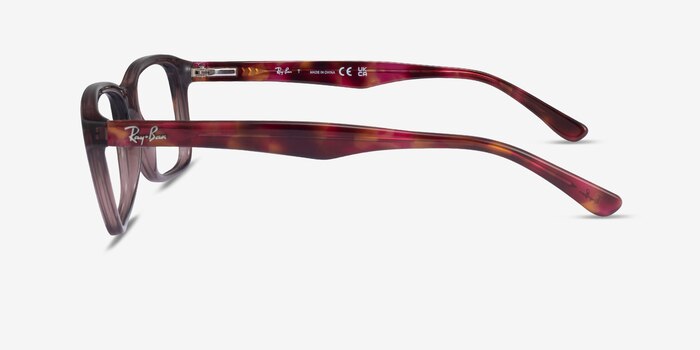 Ray-Ban RB5228 - Rectangle Opal Brown Frame Eyeglasses | Eyebuydirect